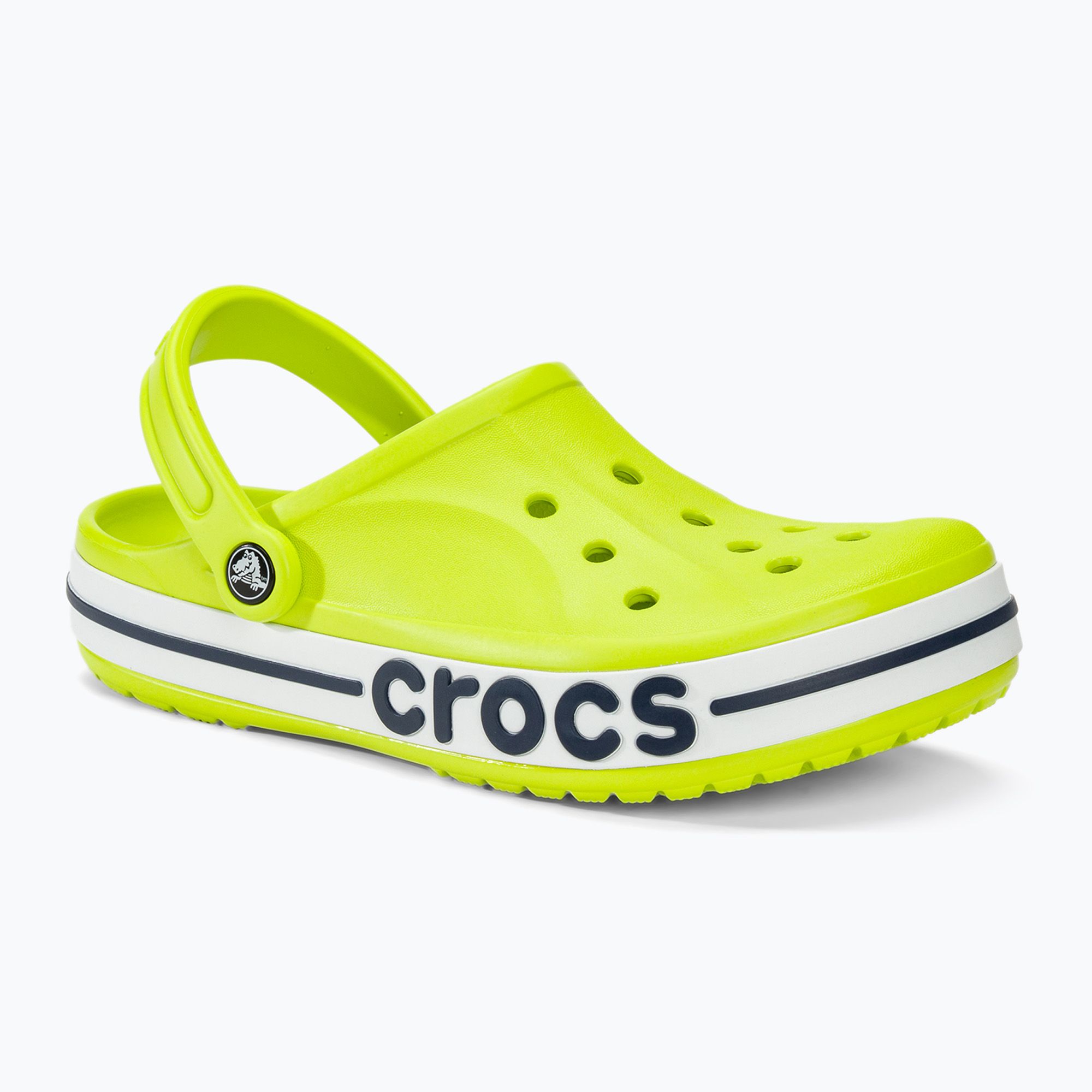 Klapki Crocs Bayaband Clog lime punch/navy (205089-3T7) - Sportano.pl