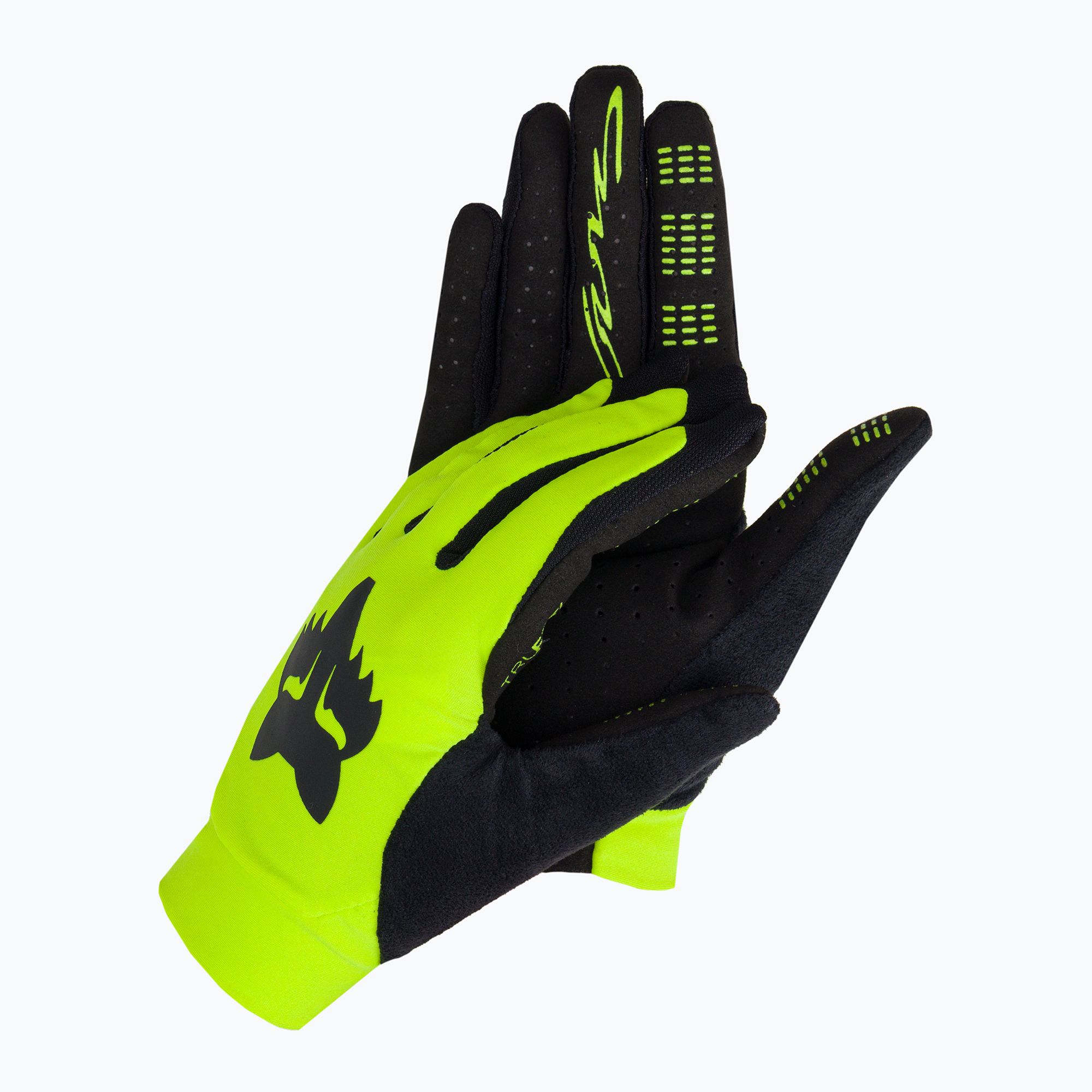 Rękawiczki rowerowe męskie Fox Racing Flexair Lunar black/yellow (30088 ...