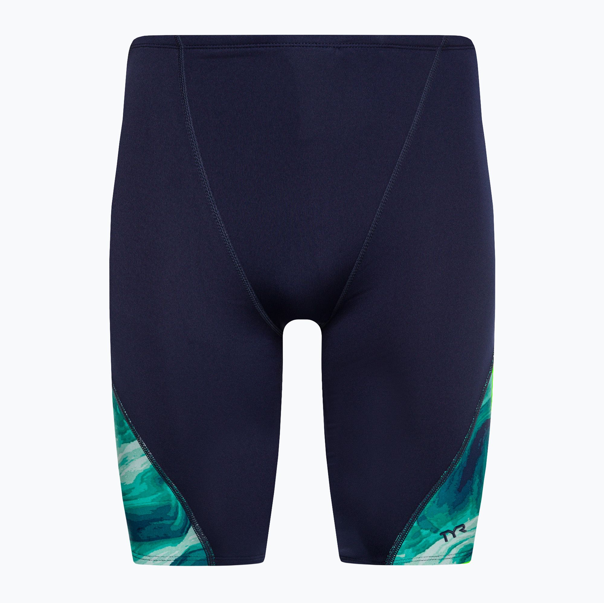Jammery pływackie męskie TYR Mezio Blade Jammer teal/multi (SBMEZ ...
