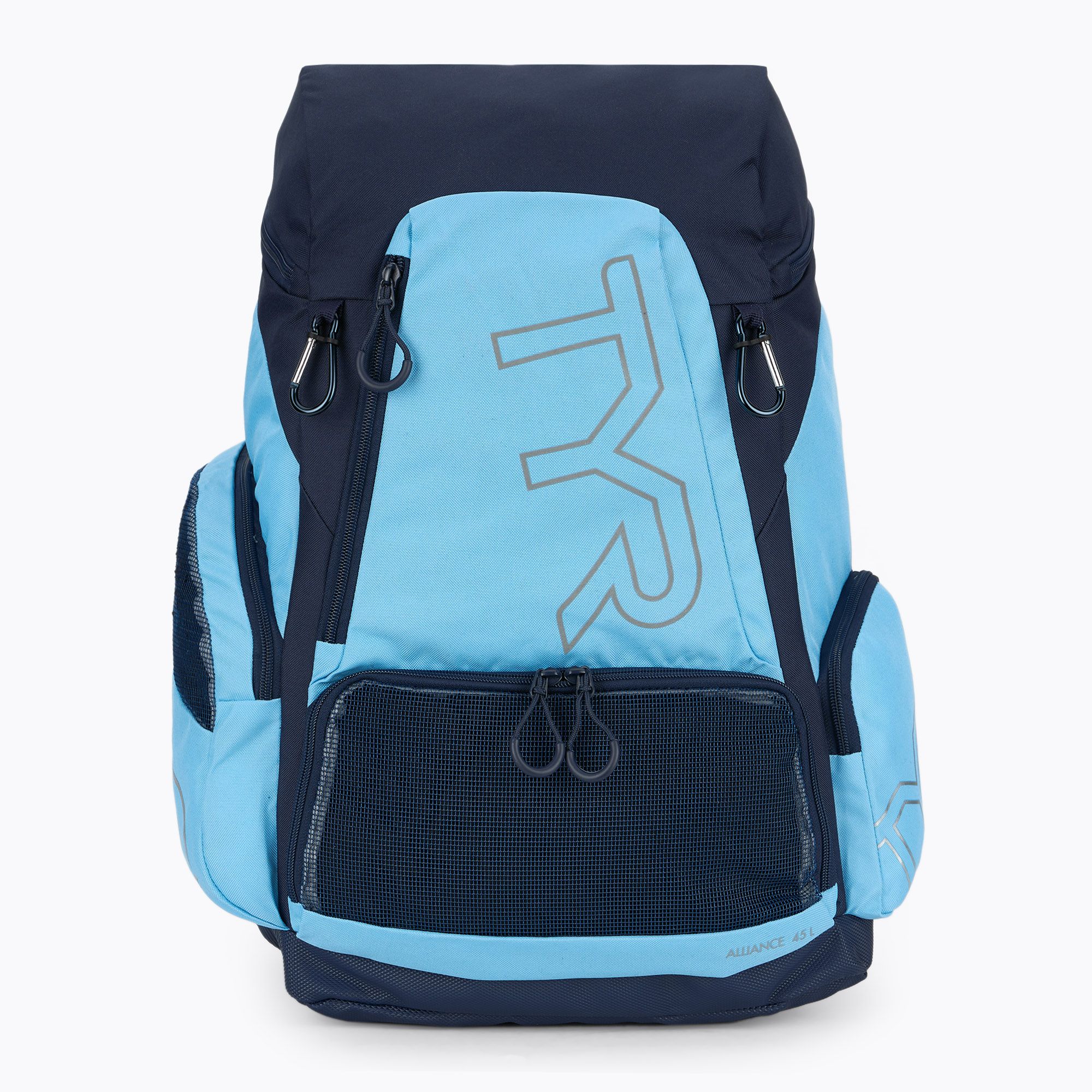 Plecak pływacki TYR Alliance Team 45 l light blue/navy (LATBP45_377 ...