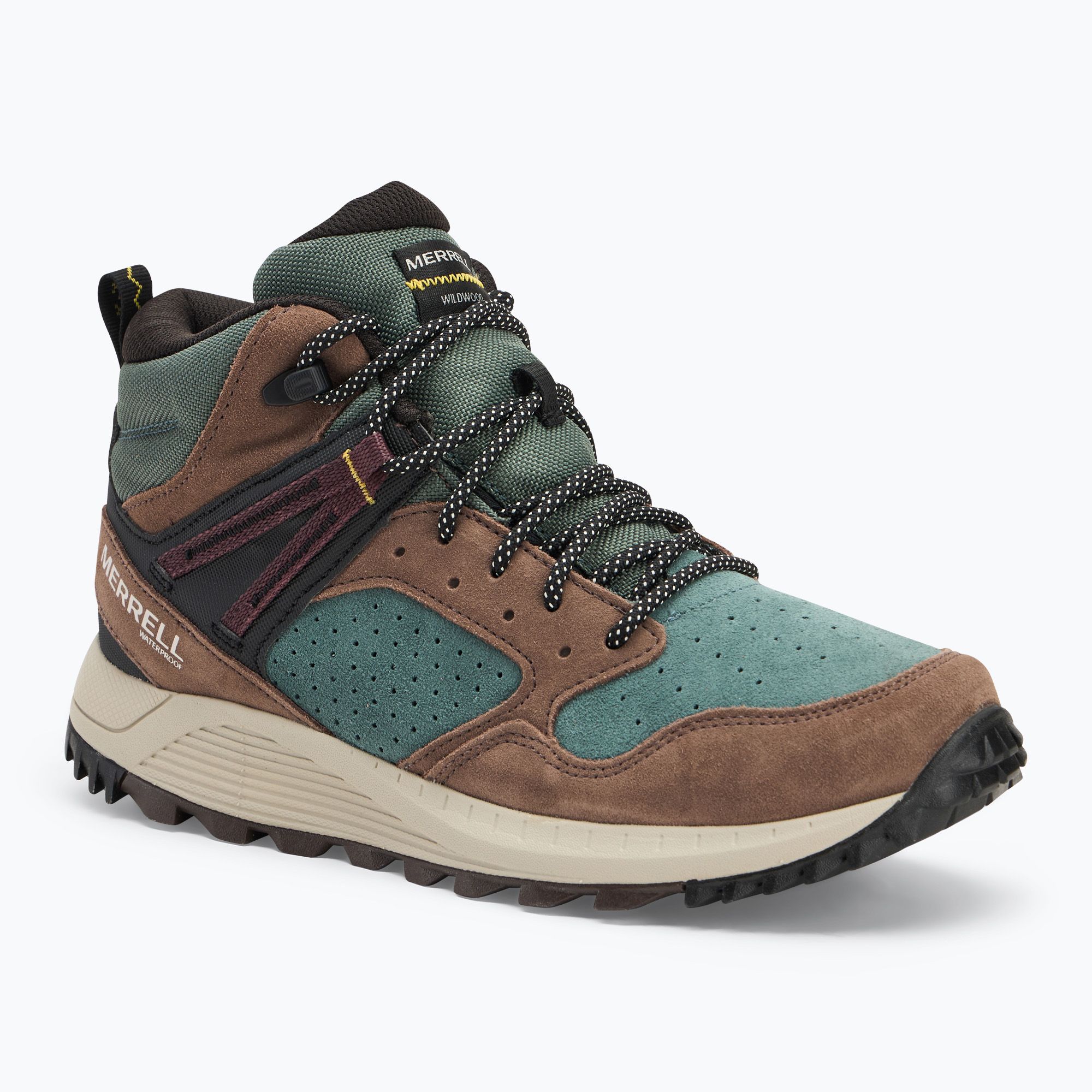 Buty turystyczne męskie Merrell Wildwood Mid Ltr Wp forest (J068031 ...