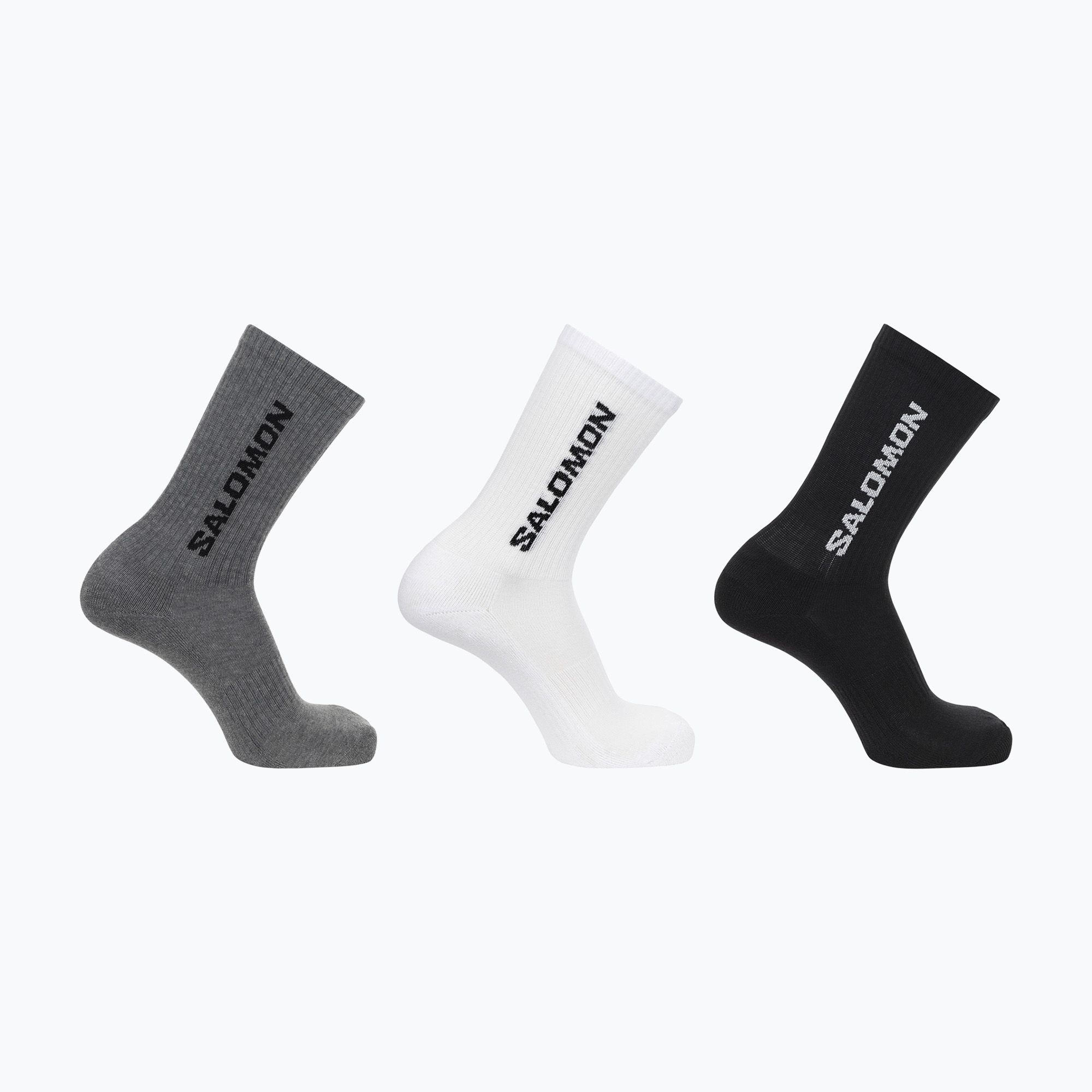 Skarpety Salomon Everyday Crew 3 pary black/white/med grey (LC2086200 ...