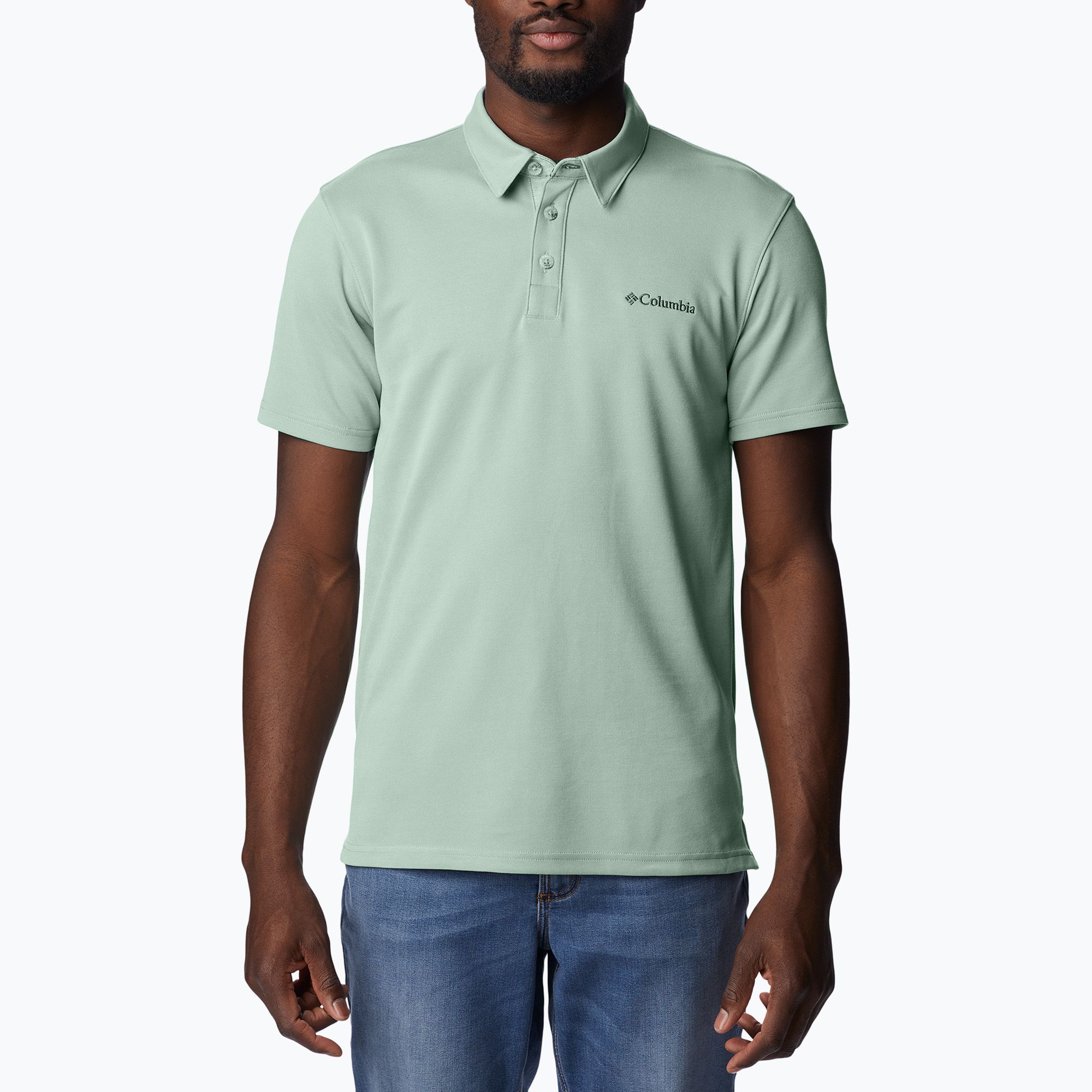 Koszulka męska Columbia Nelson Point Polo niagara (1772721350 ...