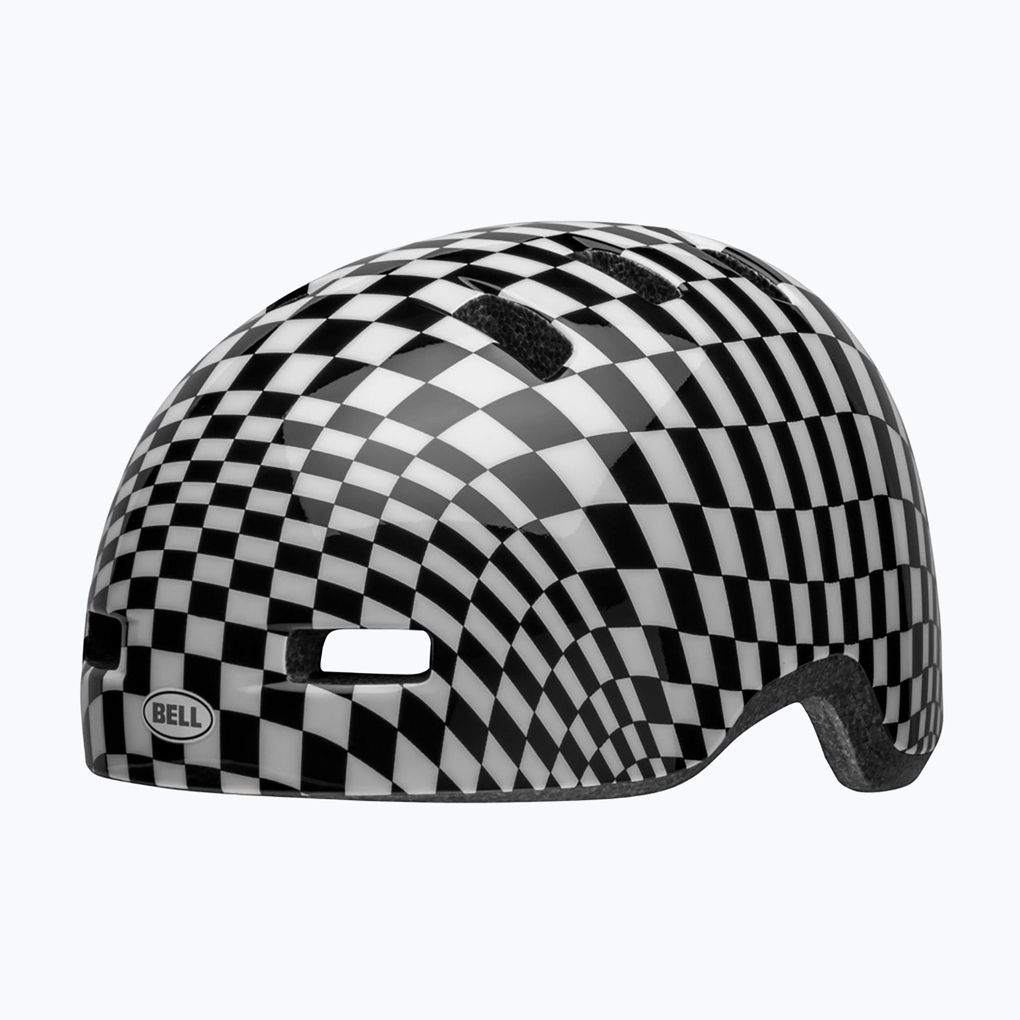 Kask rowerowy dziecięcy Bell Lil Ripper Jr checker gloss black/white ...