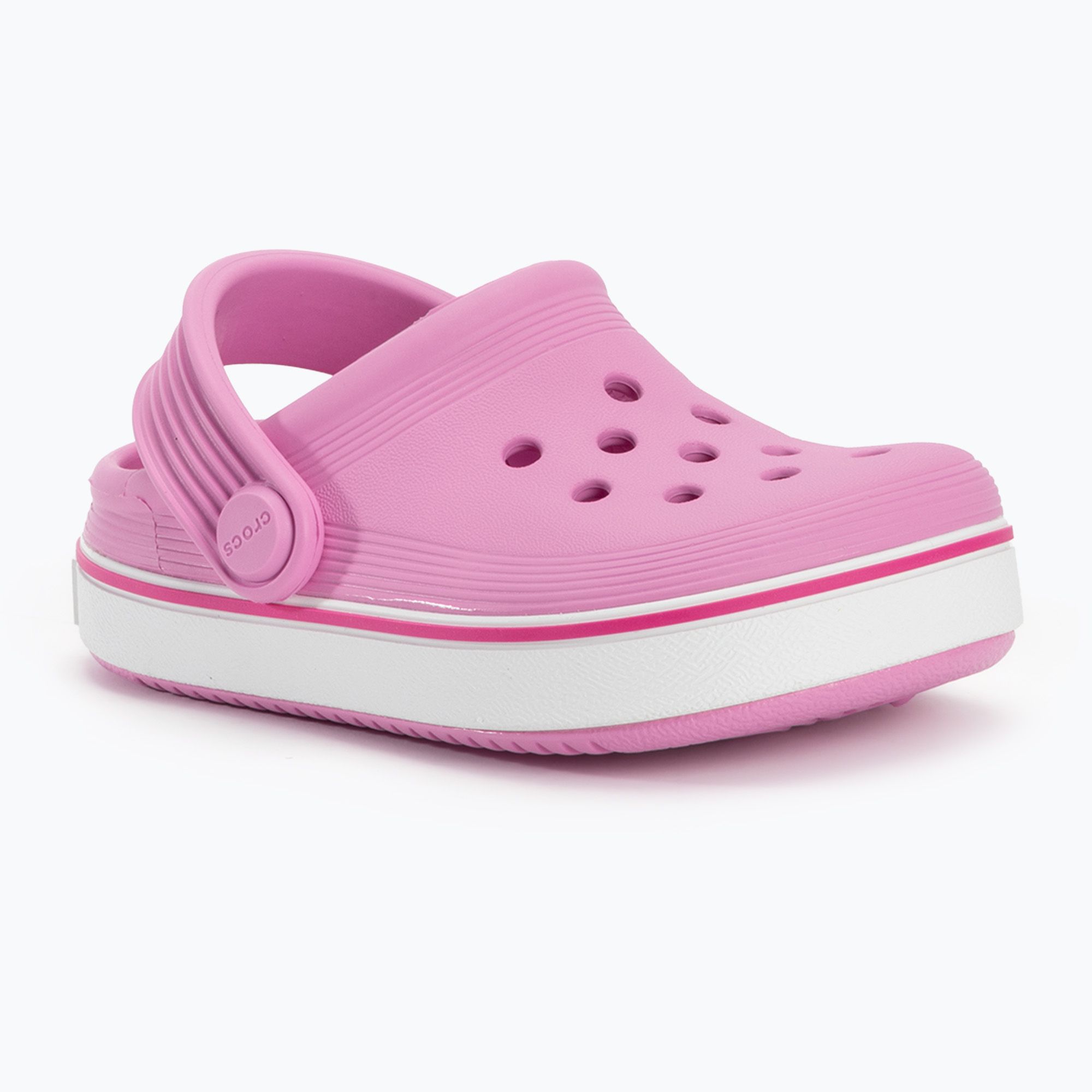 Klapki dziecięce Crocs Crocband Clean Of Court Clog Toddler taffy pink ...