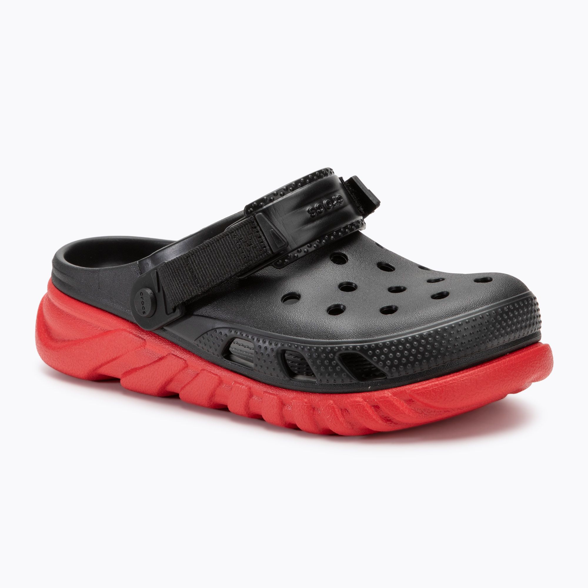 Klapki Crocs Duet Max II Clog black/varsity red (208776-0WQ) - Sportano.pl