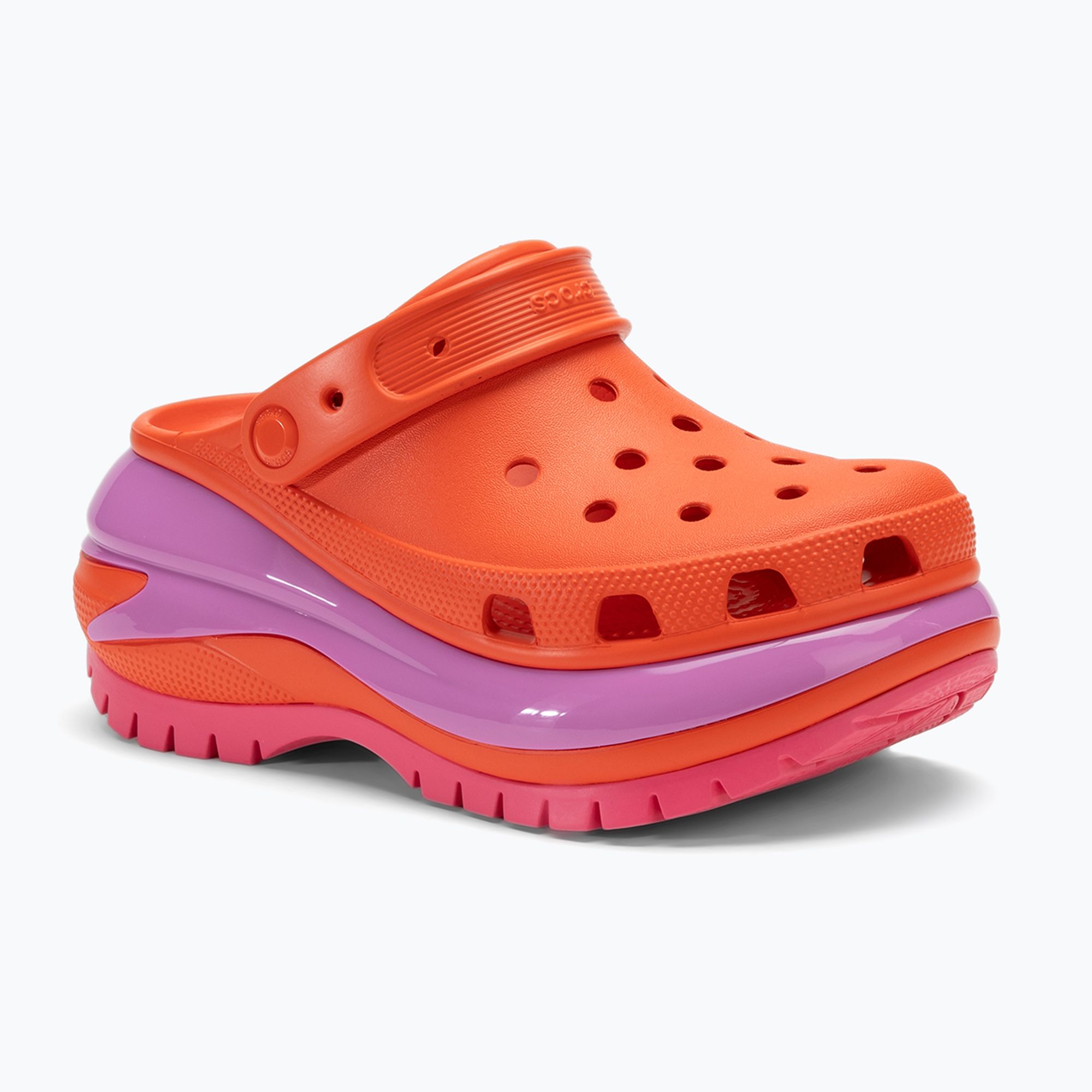 Klapki damskie Crocs Mega Crush Clog lava (207988-84J) - Sportano.pl