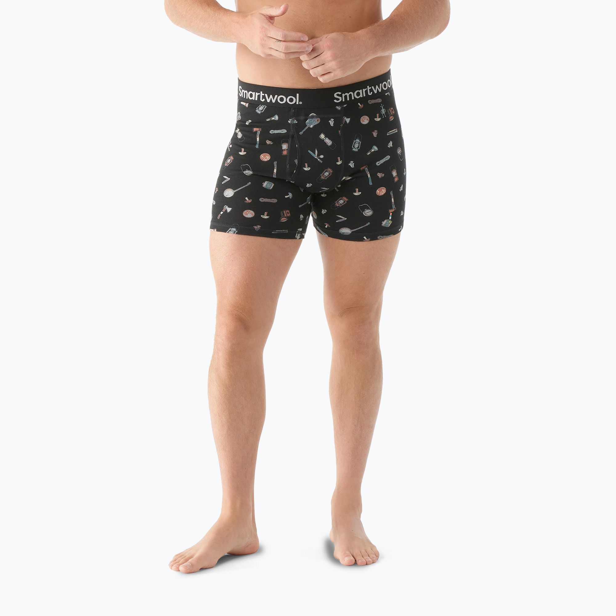 Bokserki termoaktywne męskie Smartwool Merino Print Boxer Brief Boxed ...