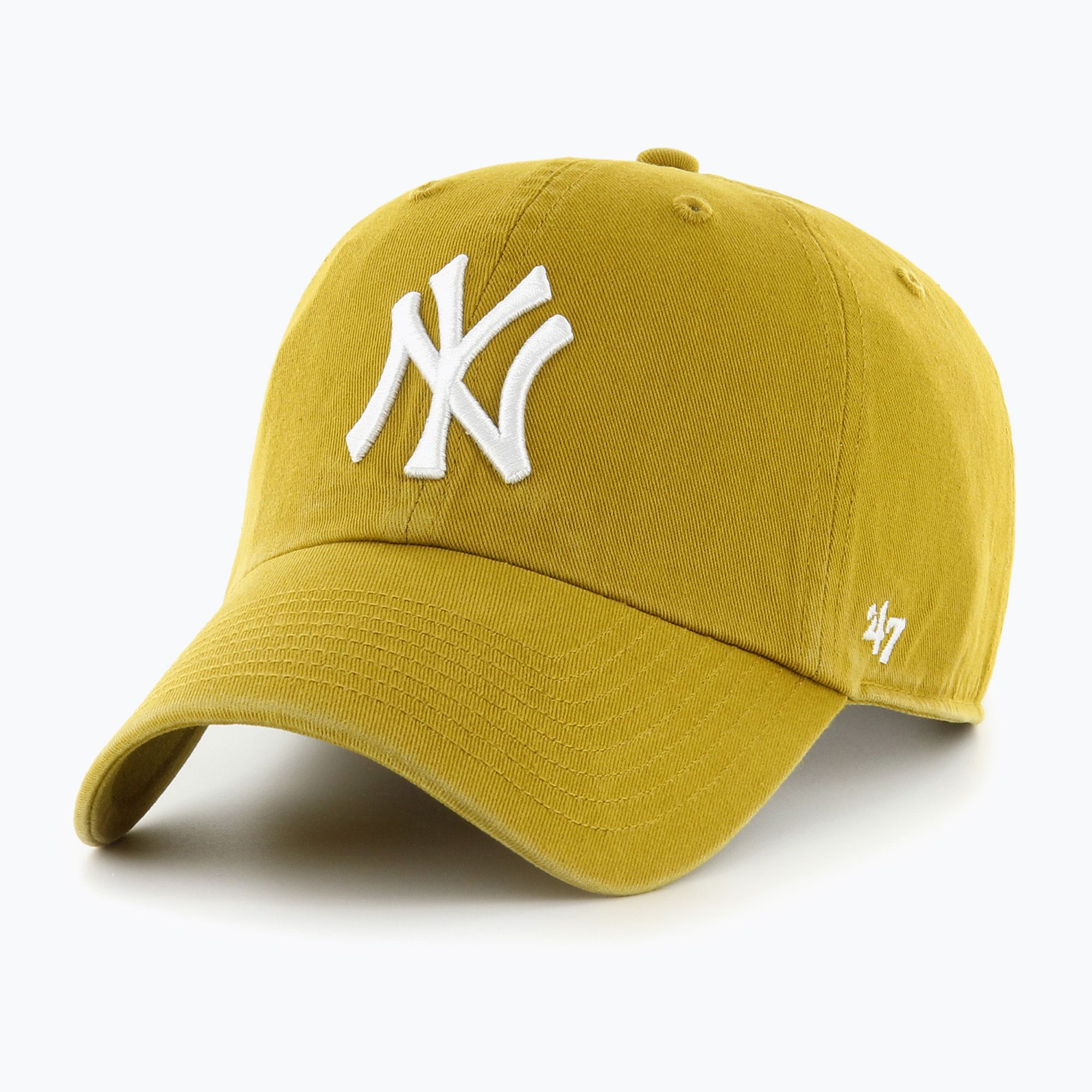 Czapka z daszkiem 47 Brand MLB New York Yankees CLEAN UP goldenrod (B-RGW17GWSNL-GR) - Sportano.pl