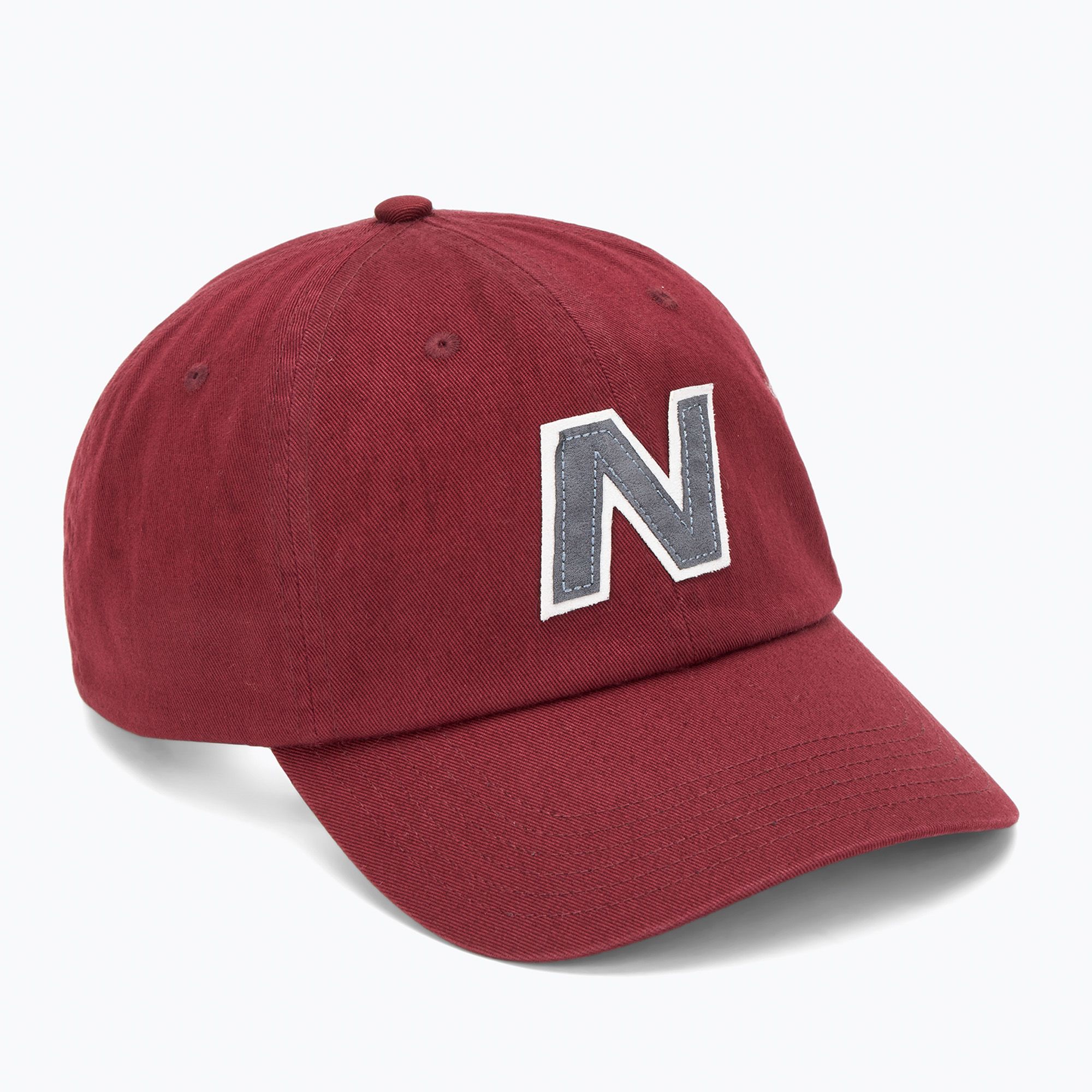 Czapka z daszkiem New Balance V990 Block N Curved Brim mercury red ...