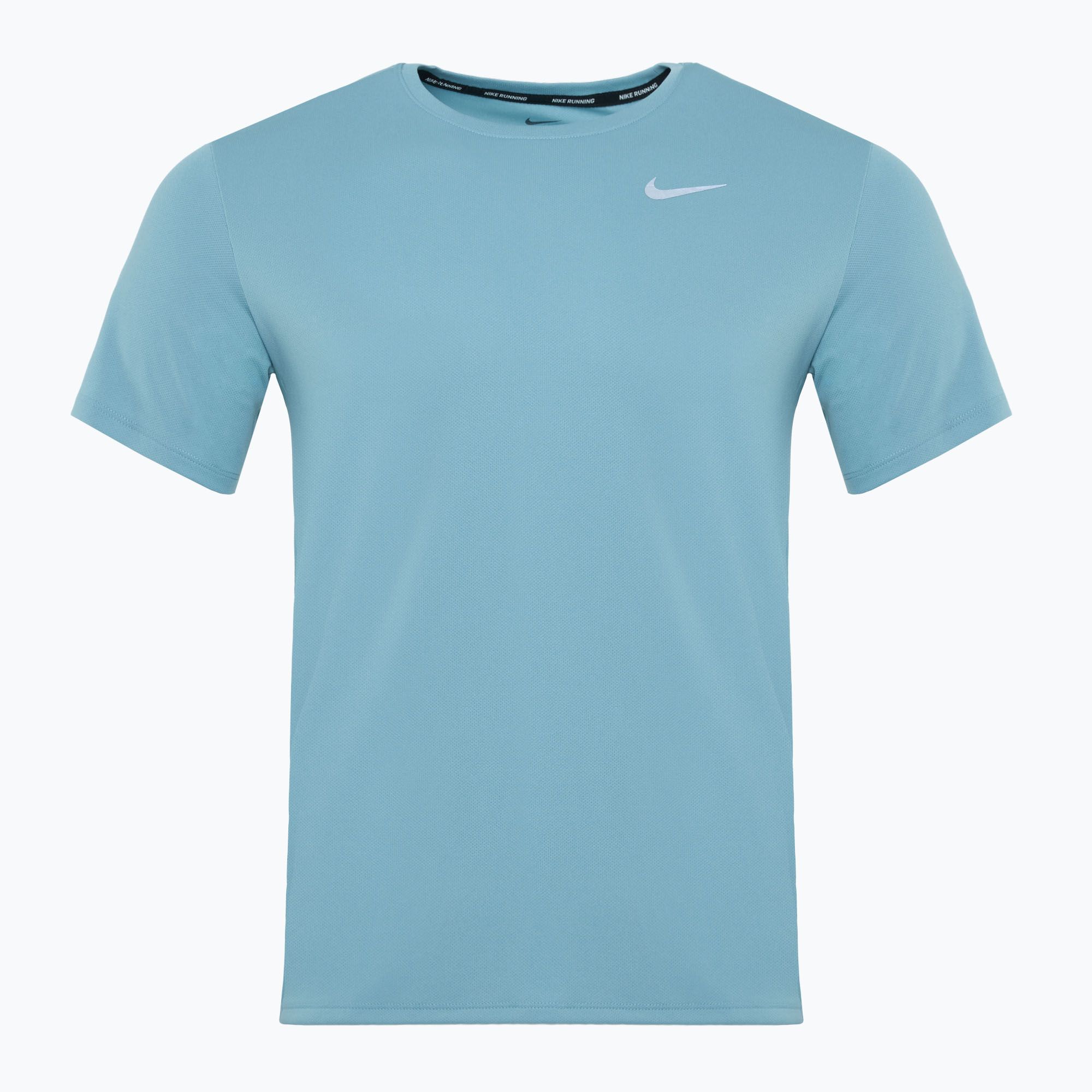 Koszulka do biegania męska Nike Miler Dri-Fit UV denim turquoise ...