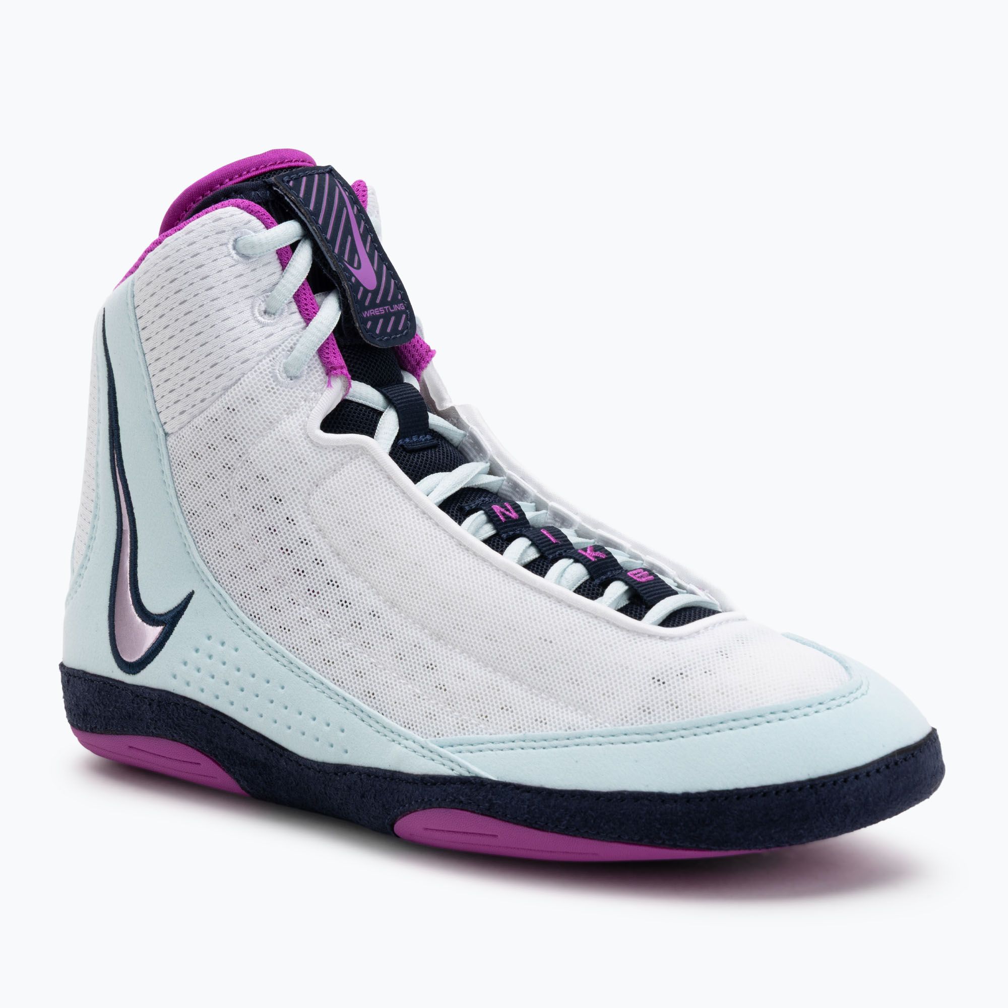 Buty zapaśnicze Nike Inflict 4 white/hyper violet/glacier blue/obsidian ...
