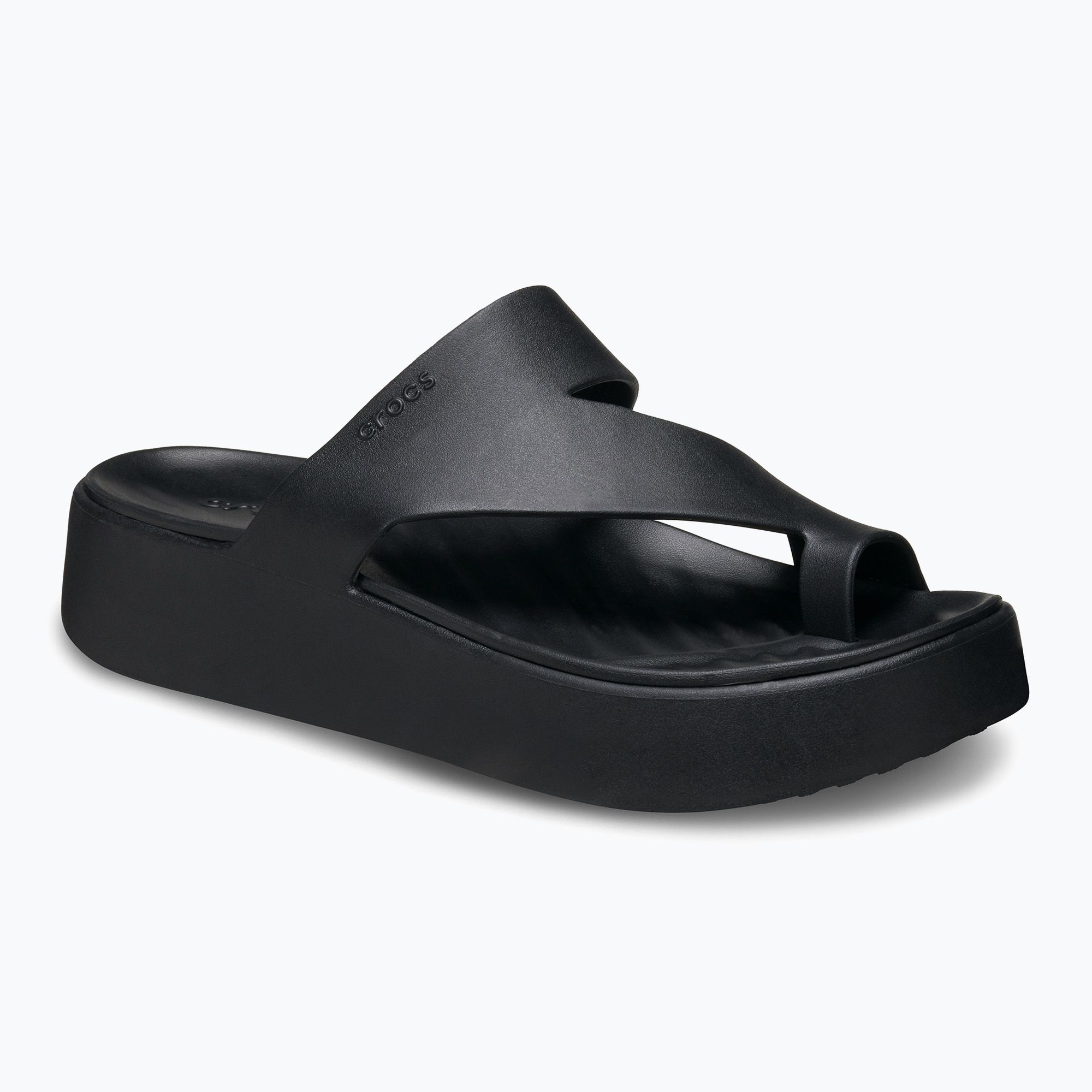 Japonki damskie Crocs Getaway Platform Toe Loop black (210834-001 ...