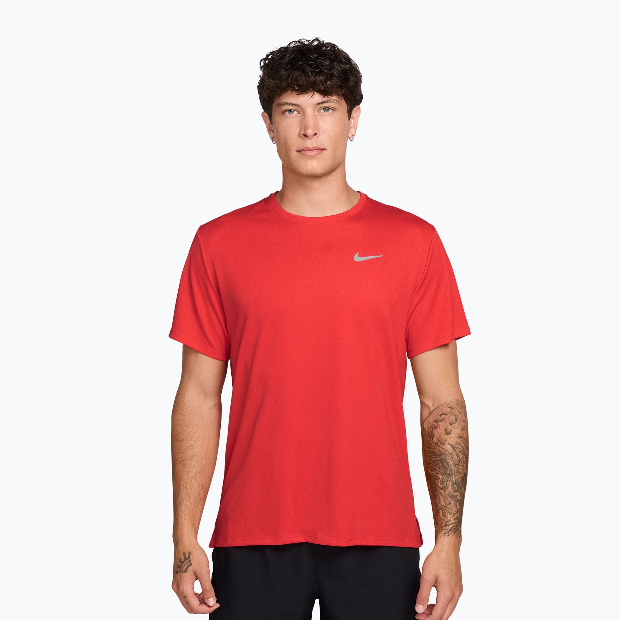 Koszulka do biegania męska Nike Miler Dri-Fit UV light crimson (DV9315 ...