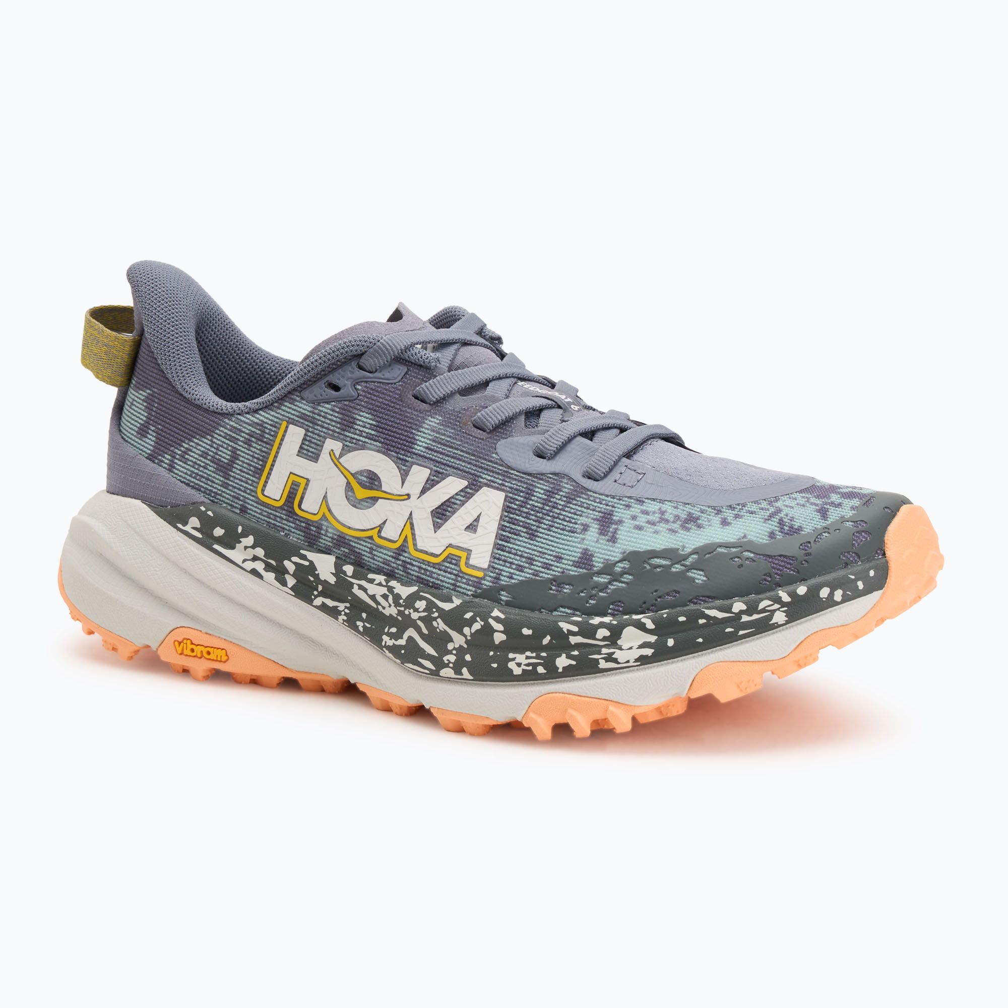 Buty do biegania damskie HOKA Speedgoat 6 white/neon tangerine (1147811 ...