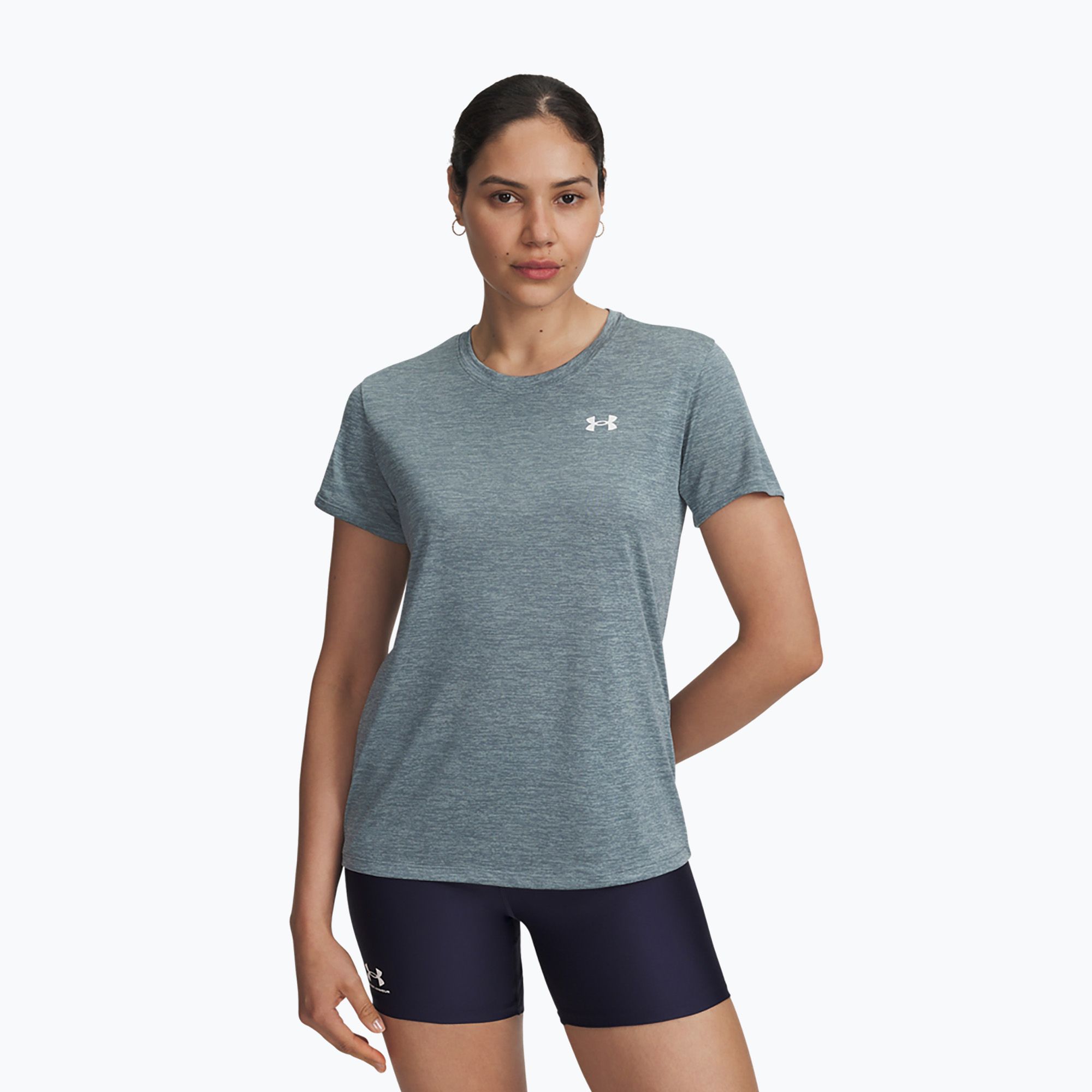 Koszulka treningowa damska Under Armour Tech Twist jasper blue/white ...