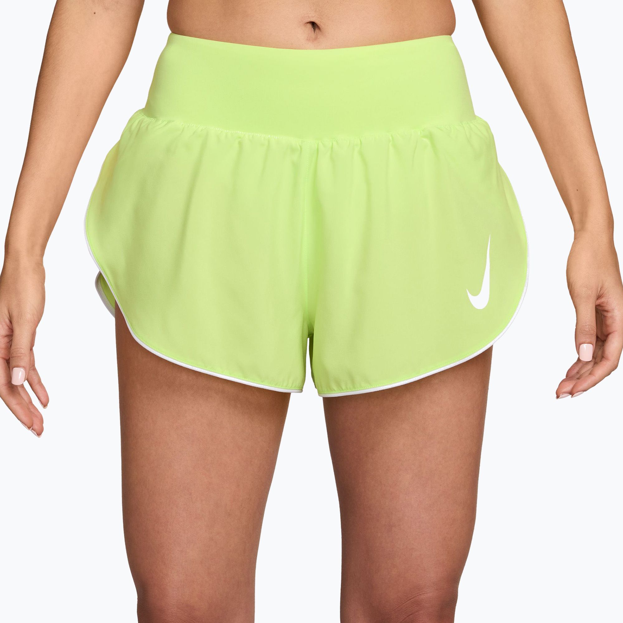 Spodenki do biegania damskie Nike Tempo Swoosh Dri-Fit Mid-Rise Brief ...