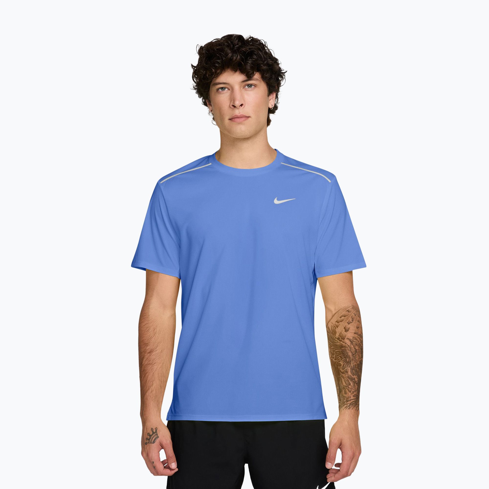 Koszulka do biegania męska Nike Miler Dri-Fit UV royal pulse (IF2082 ...