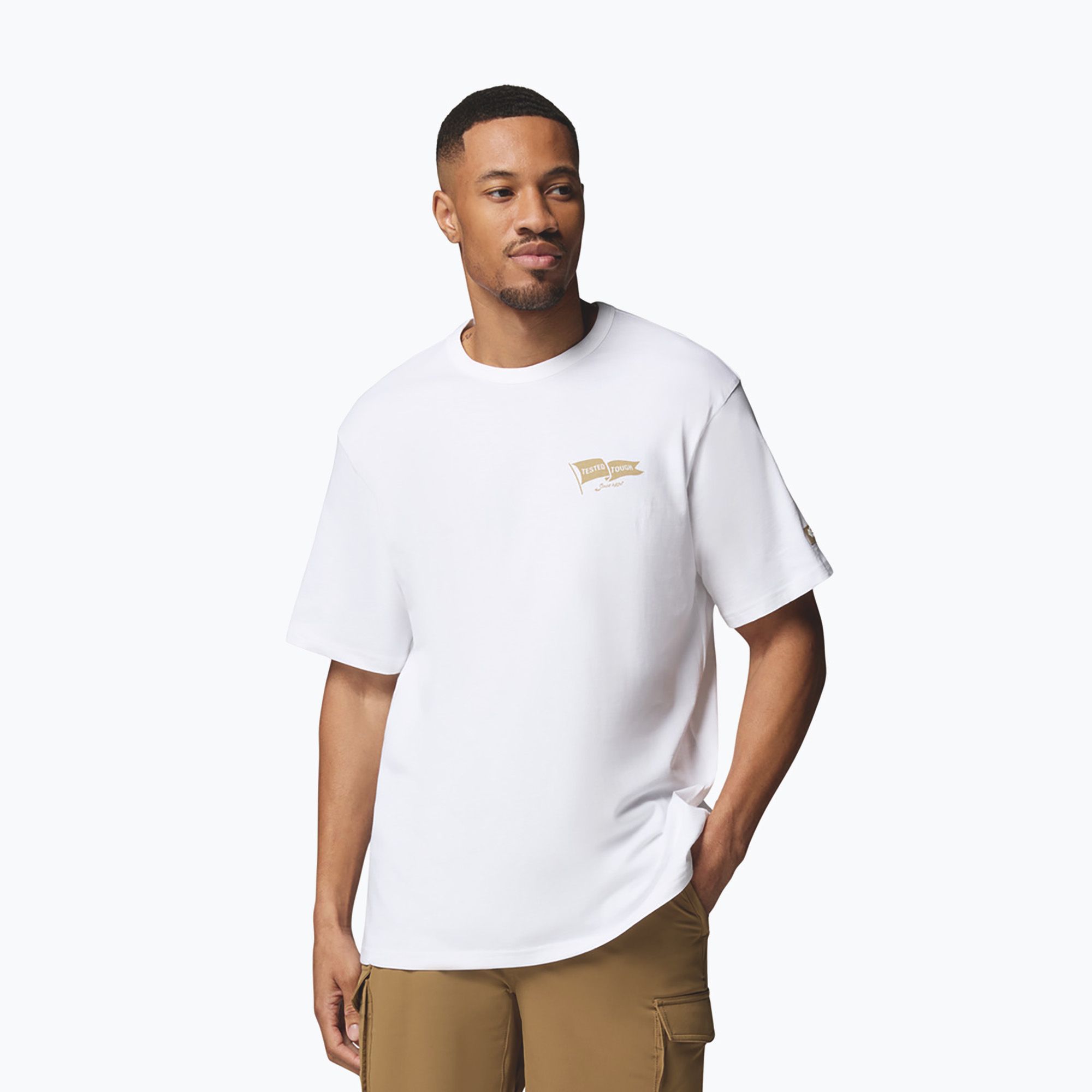 Koszulka męska Columbia CSC Heavyweight Back Graphic Tee white/heritage ...