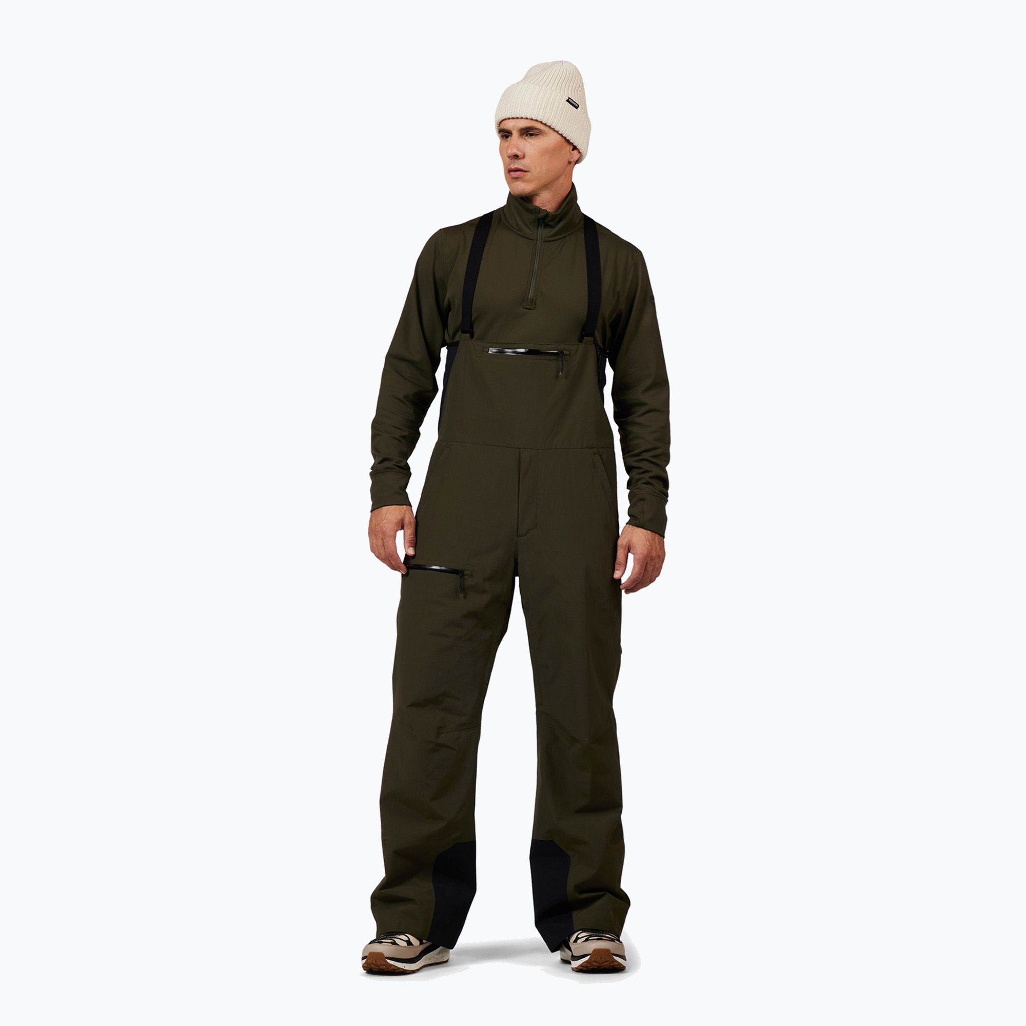 Spodnie narciarskie męskie Rossignol Outerlimits Insulated Bib olive ...