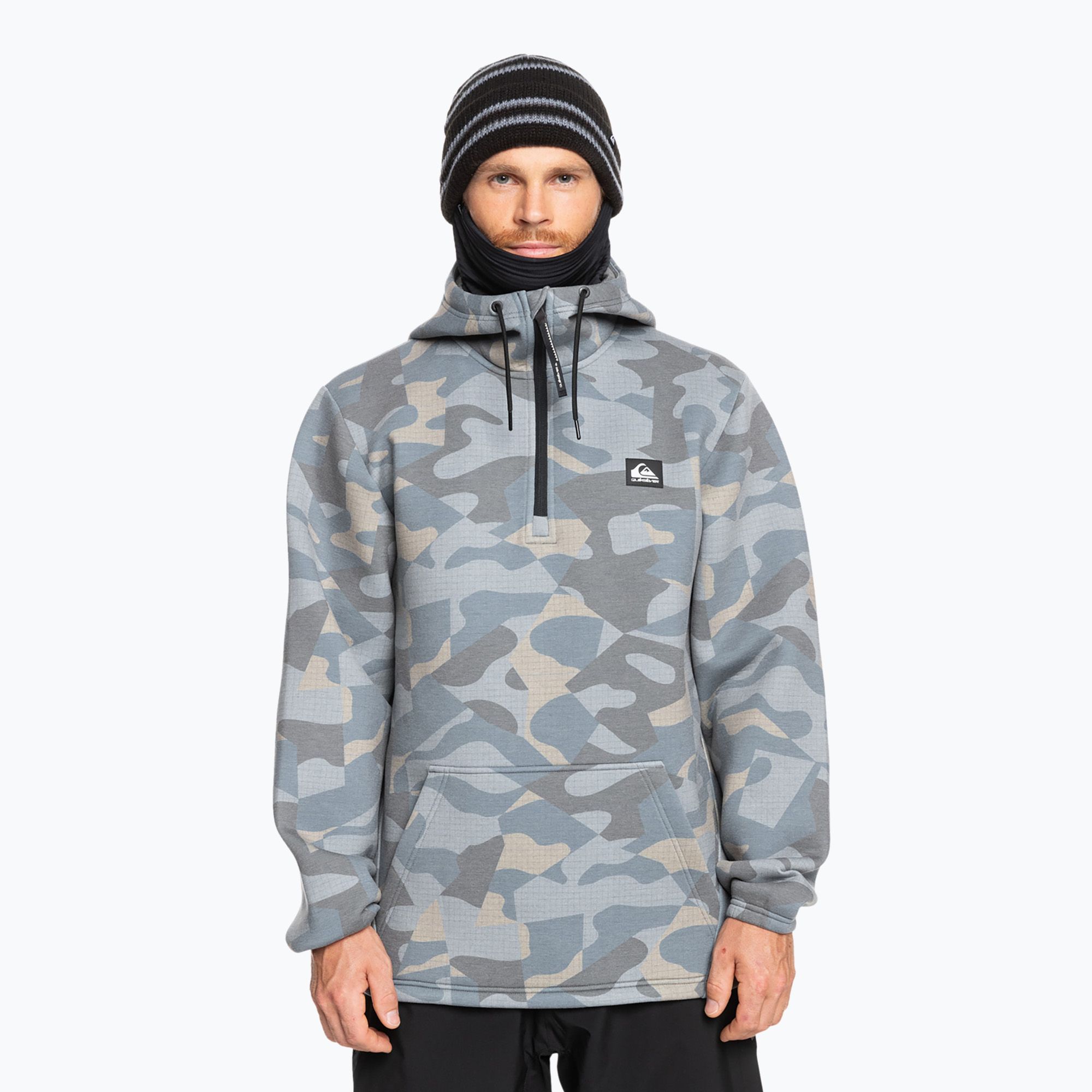 Bluza snowboardowa męska Quiksilver Shredder Hoodie puzzle camo ice ...
