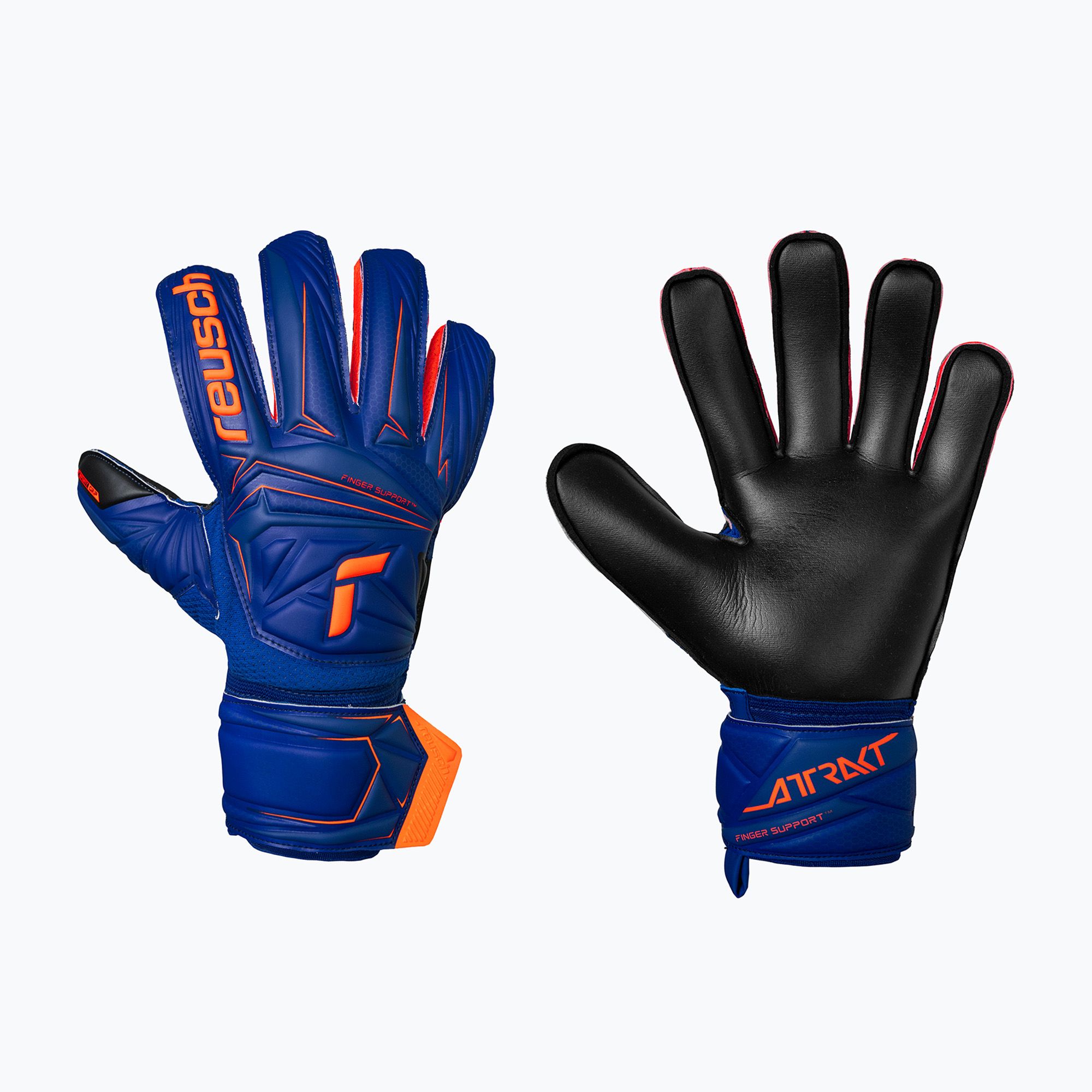 Rękawice bramkarskie Reusch Attrakt Infinity Finger Support sharp blue ...