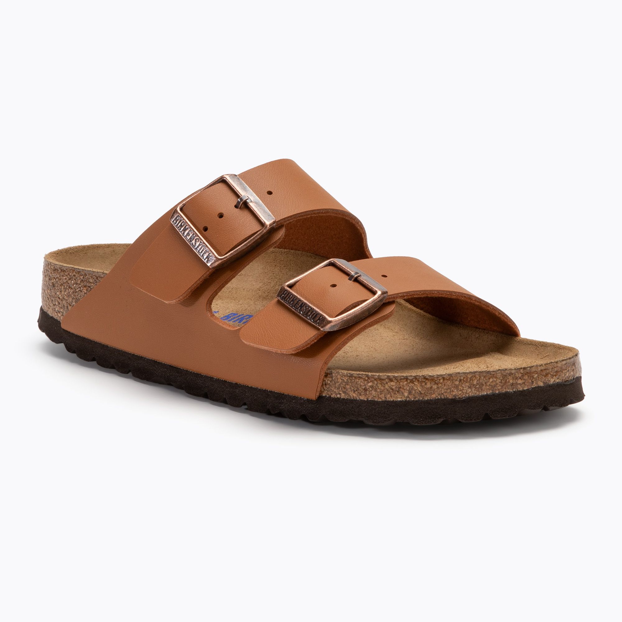 Klapki BIRKENSTOCK Arizona SFB BF Narrow ginger brown (1019119 ...
