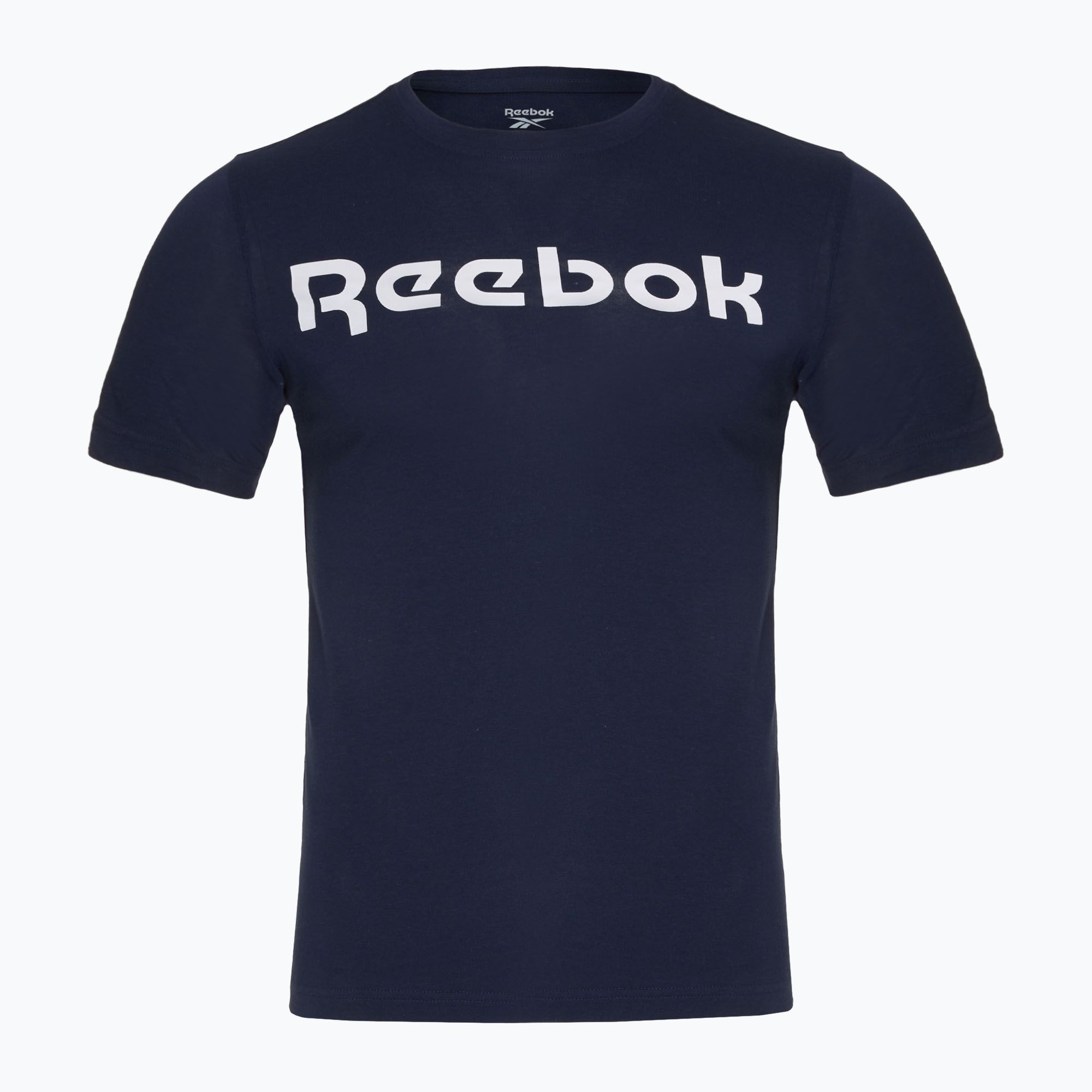 Koszulka męska Reebok Gs Linear Read Tee vector navy/white (100042355 ...