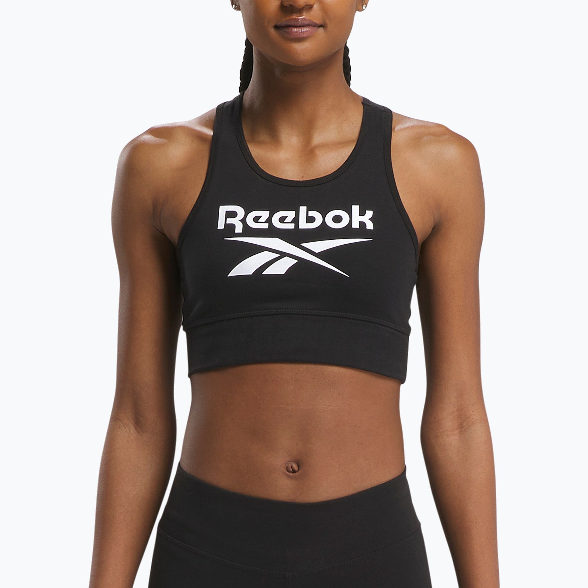 Biustonosz treningowy damski Reebok Identity Big Logo black (100004669) - Sportano.pl