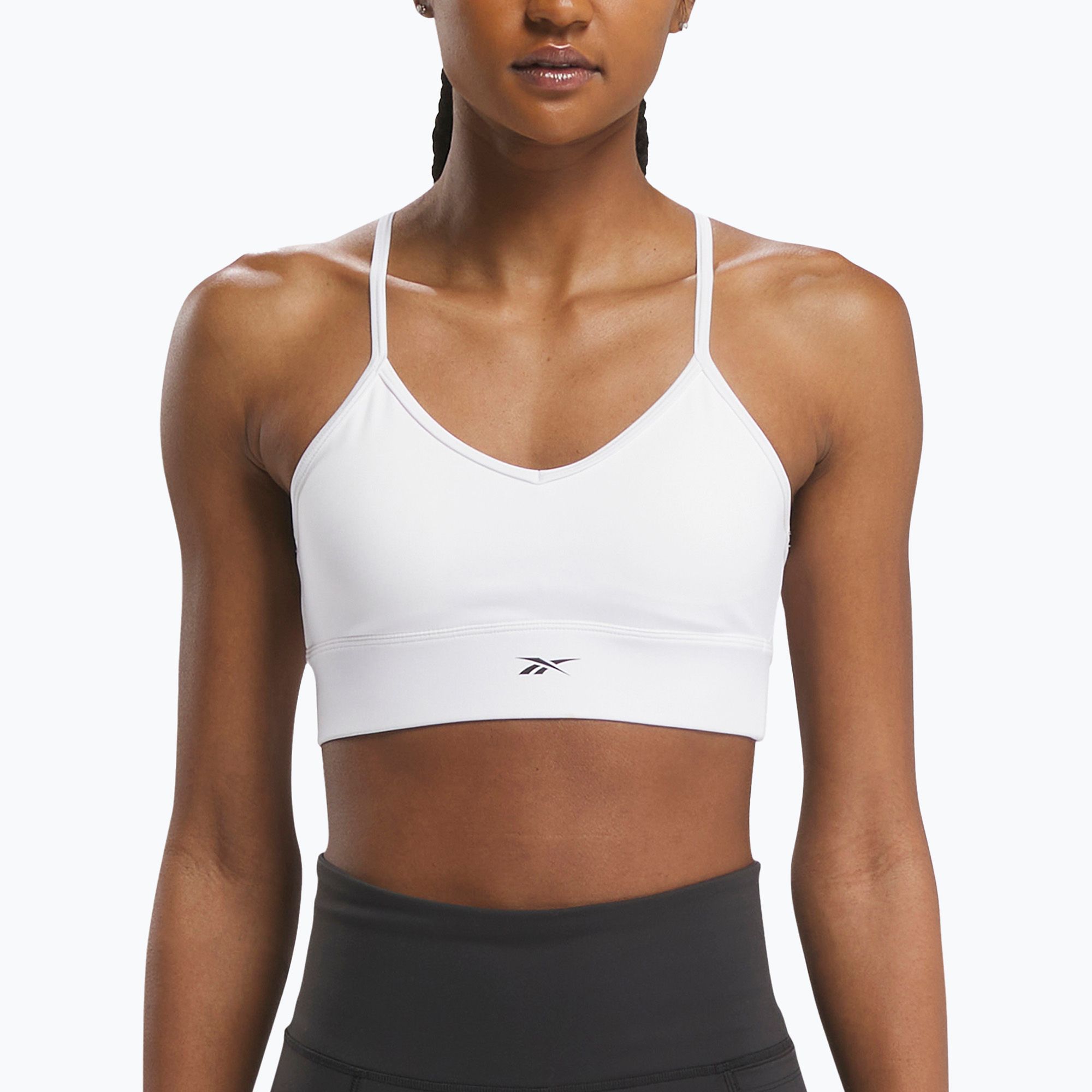 Biustonosz treningowy damski Reebok Workout Ready Sports white (100012982) - Sportano.pl