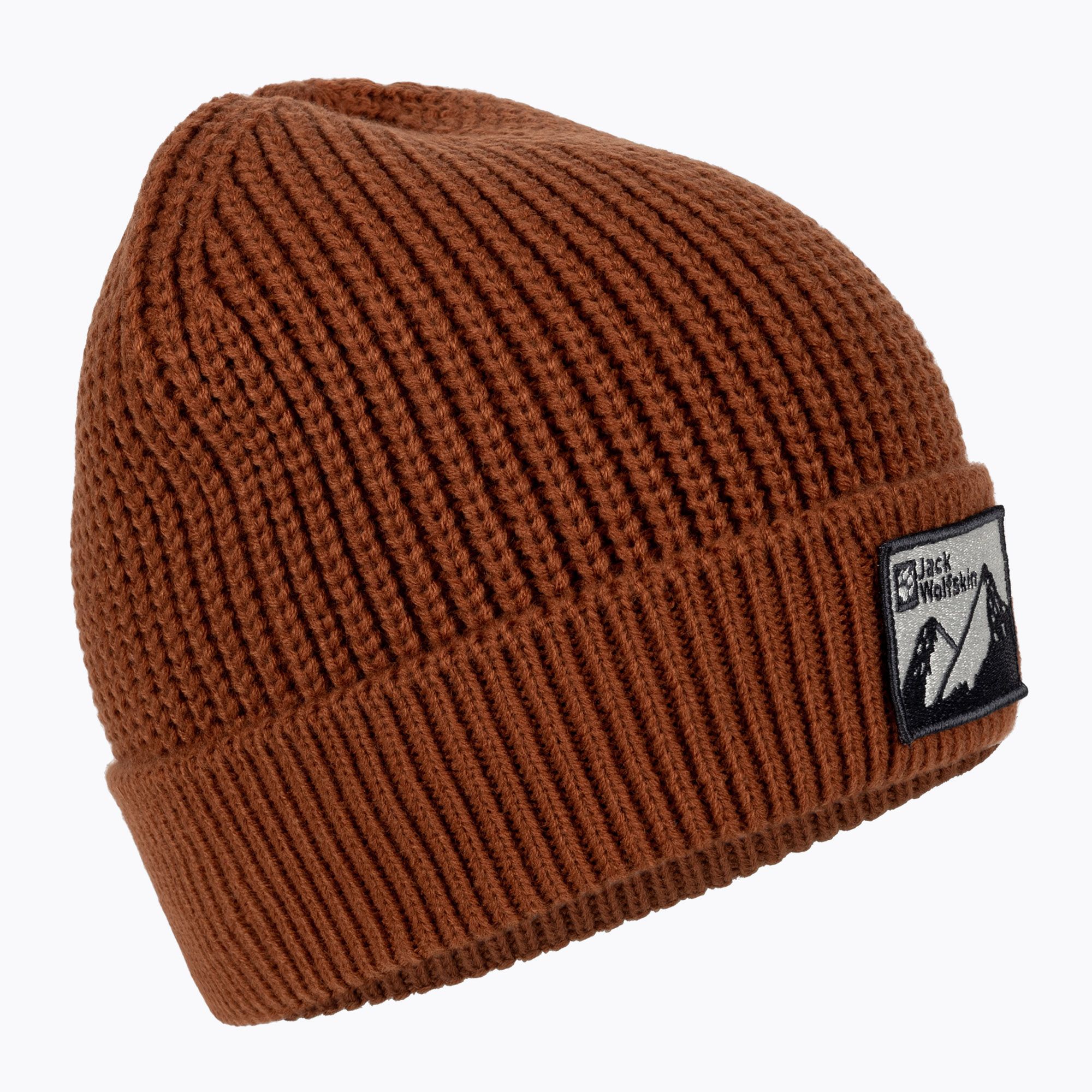 Czapka zimowa Jack Wolfskin Edo Badge Beanie carmine (1910062_2503 ...