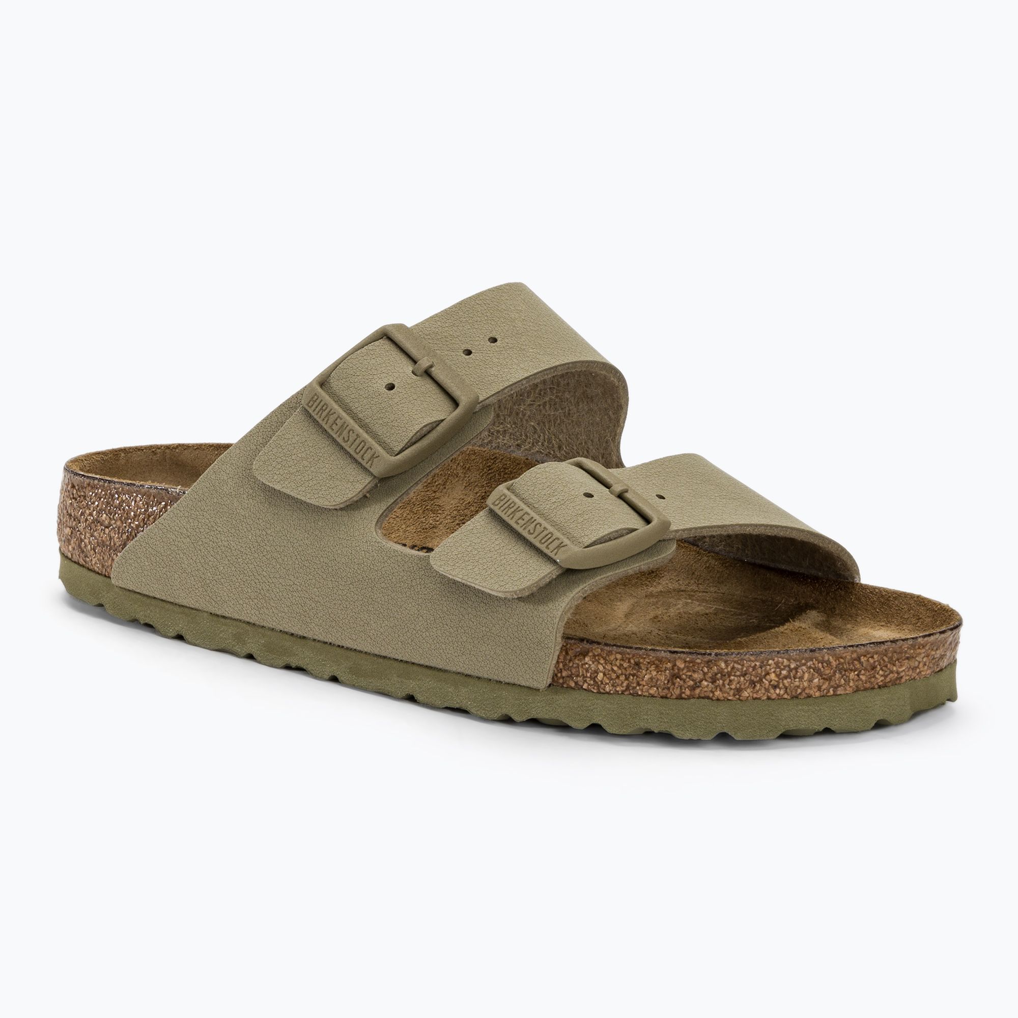 Klapki BIRKENSTOCK Arizona BF Narrow faded khaki (1027697) - Sportano.pl