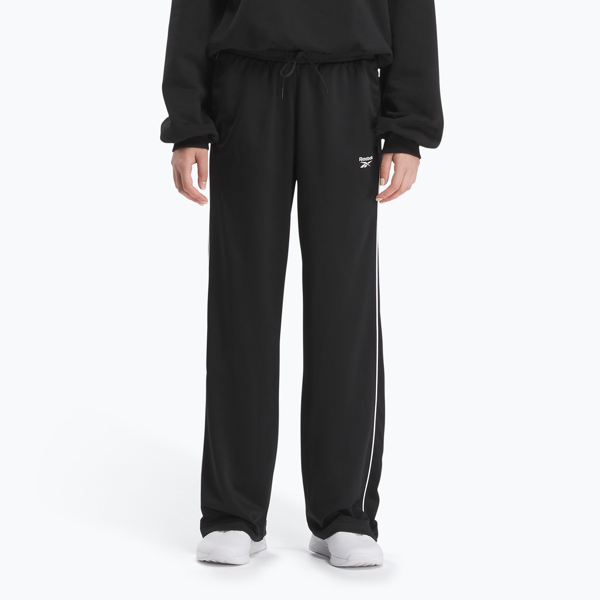 Spodnie damskie Reebok Identity Back Vector Tricot Track Pants black ...