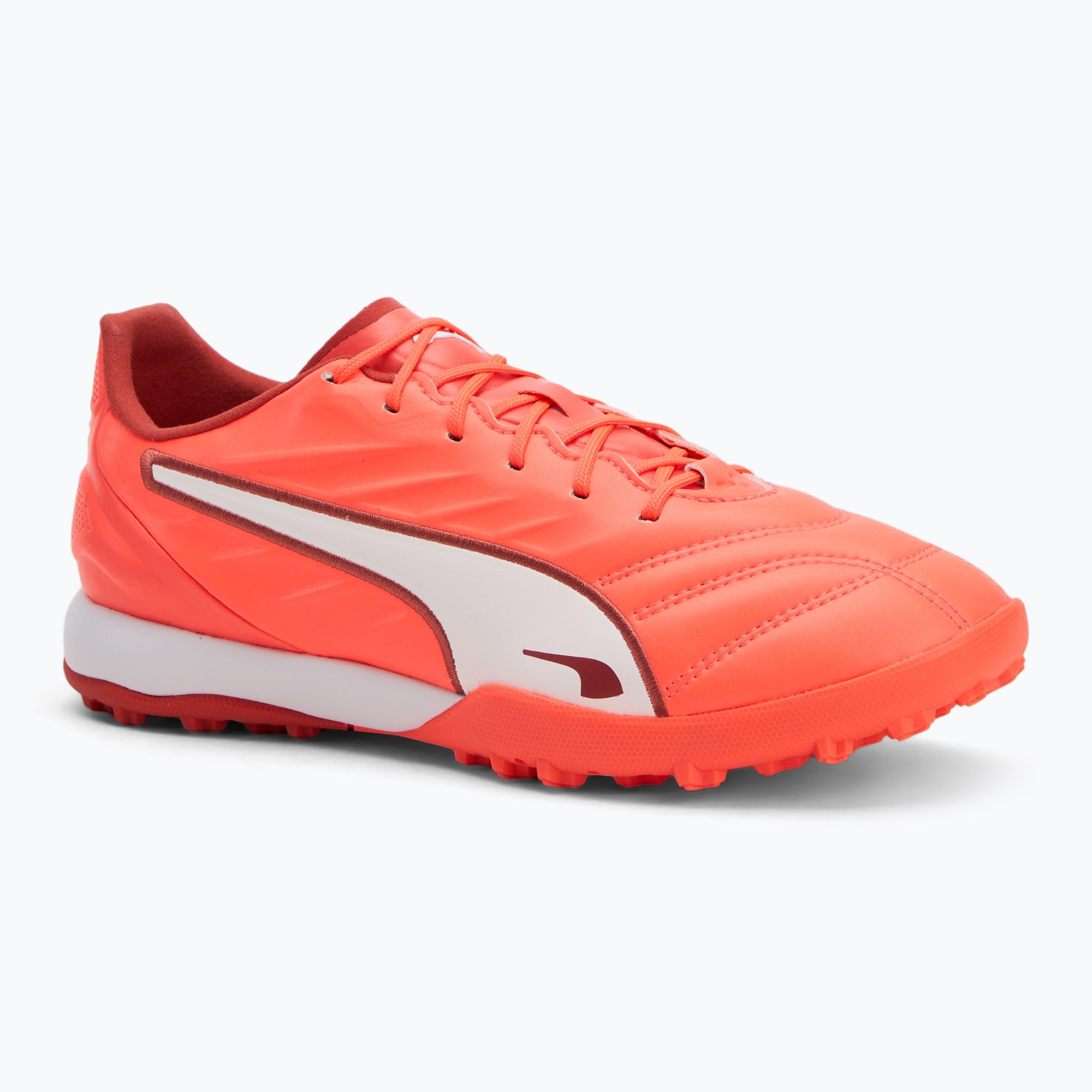 Buty piłkarskie męskie PUMA King Pro TT glowing red/ puma white/ red ...