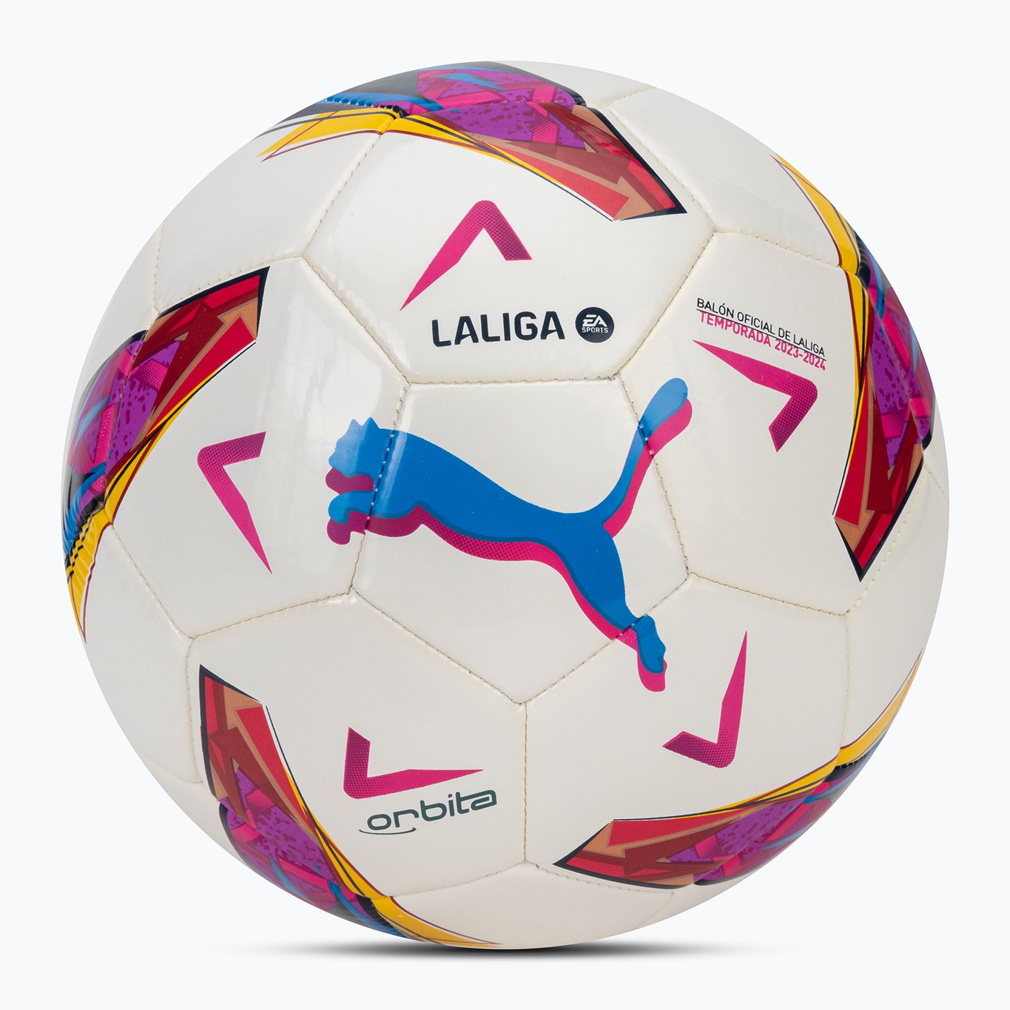 Piłka do piłki nożnej PUMA Orbita Laliga 1 Ms puma white/multi colour ...