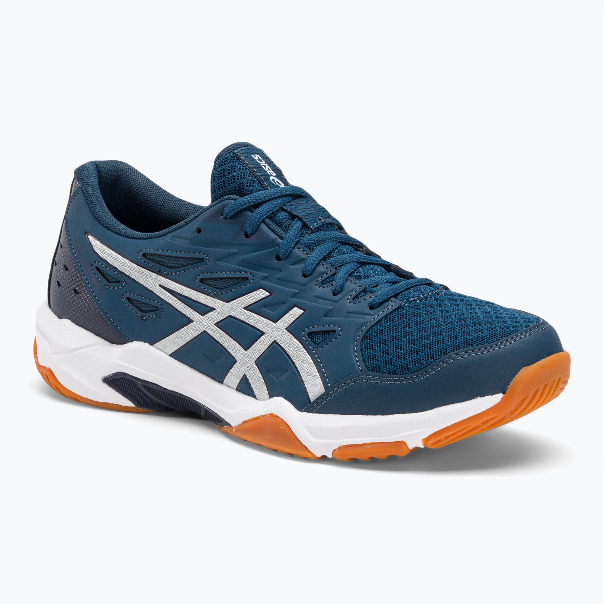 Buty męskie ASICS Gel-Rocket 11 mako blue/pure silver (1071A091-400) - Sportano.pl