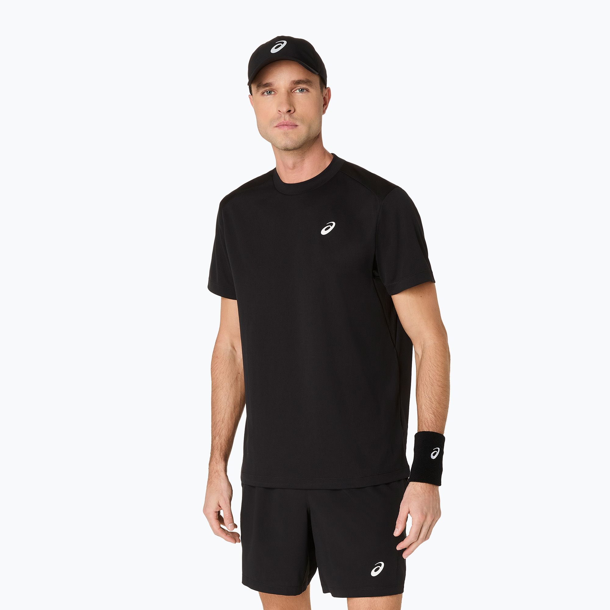 Koszulka tenisowa męska ASICS Court Top performance black (2041A339-001 ...