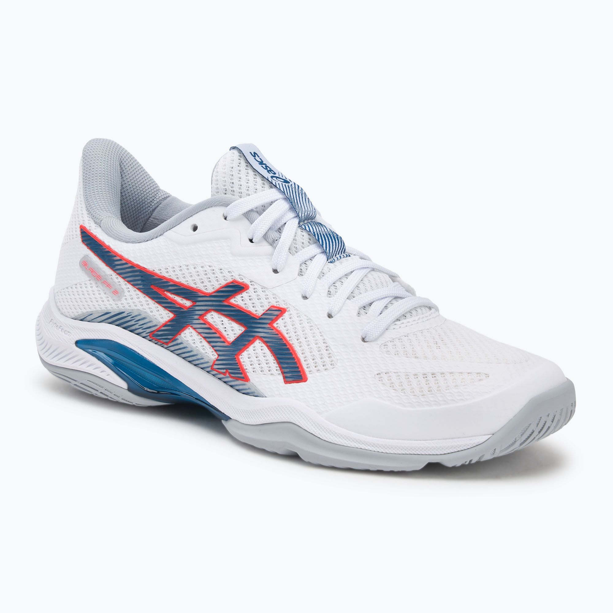 Buty do siatkówki męskie ASICS Blade FF 2 white/mako blue (1071A117-100 ...