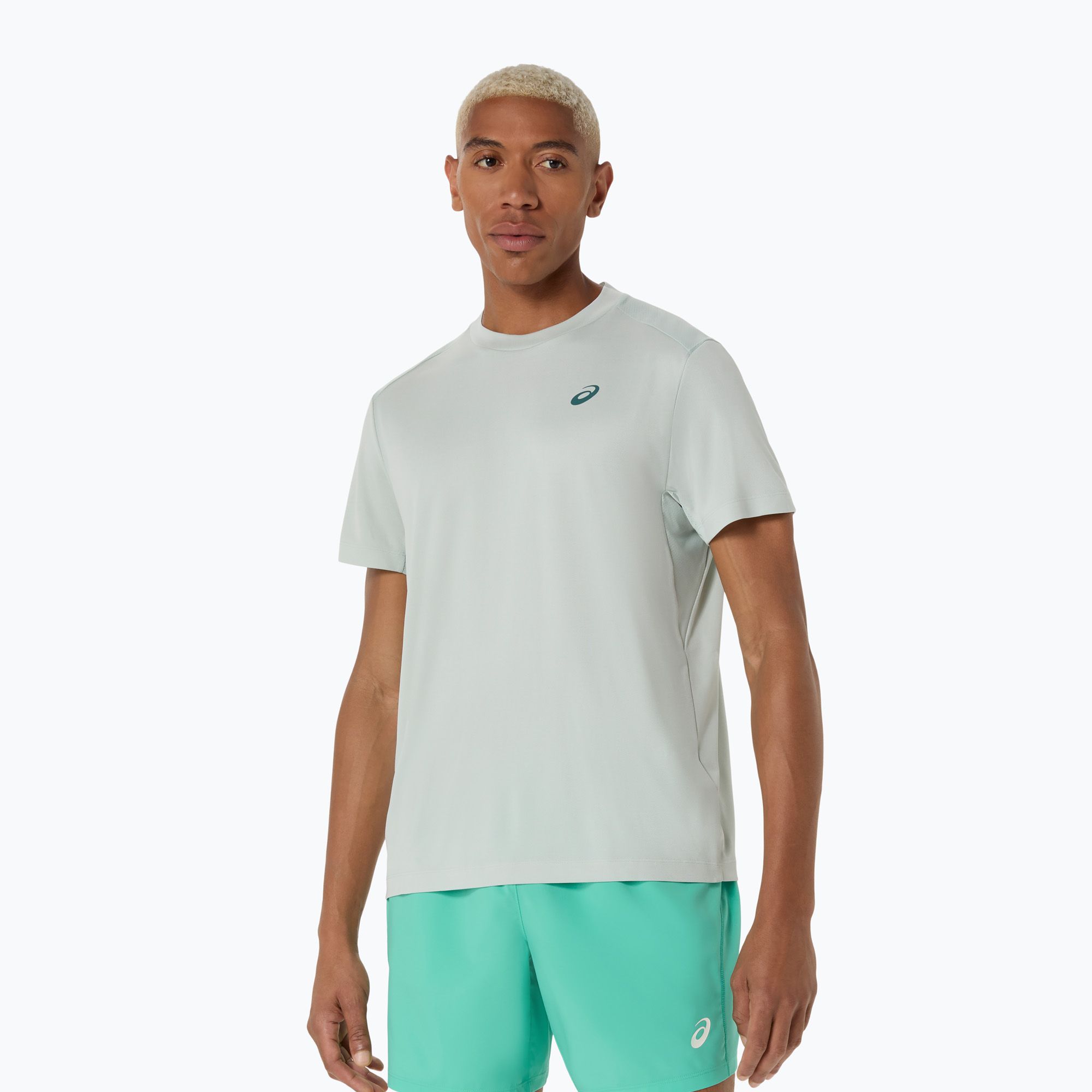 Koszulka tenisowa męska ASICS Court Top cold moss (2041A339-402 ...