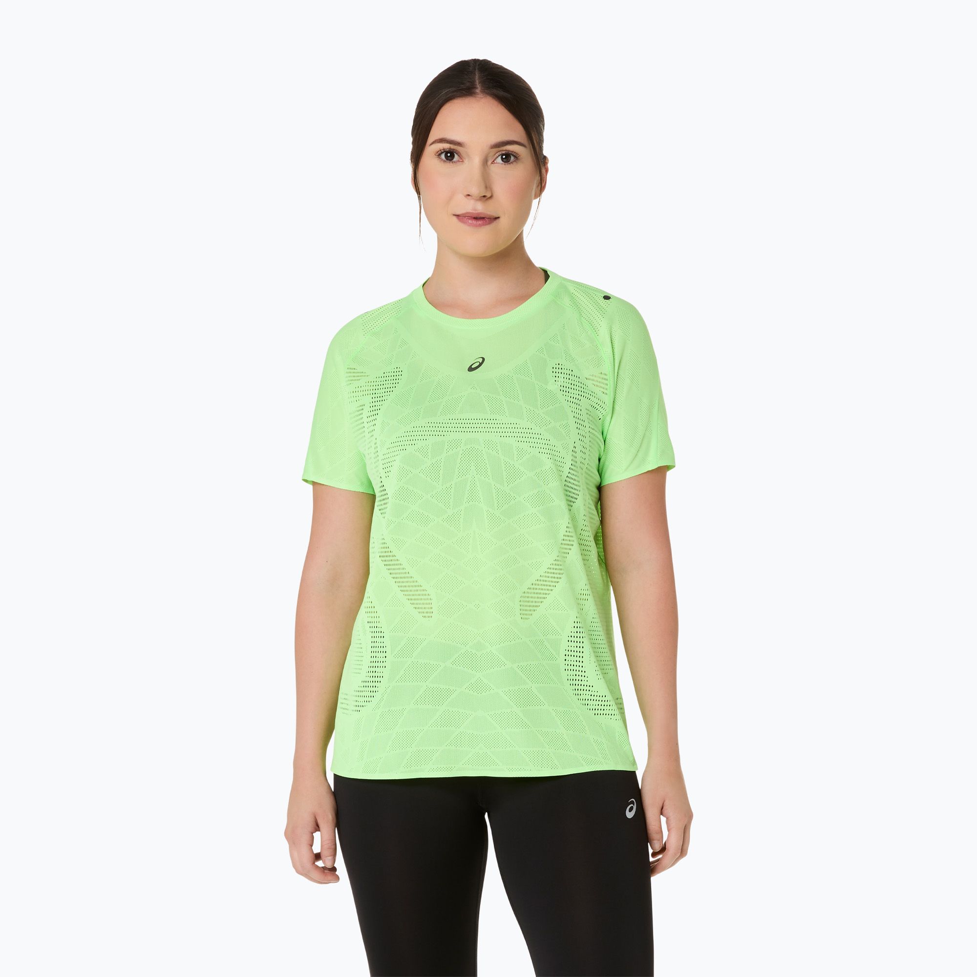 Koszulka do biegania damska ASICS Metarun Top illuminate green ...