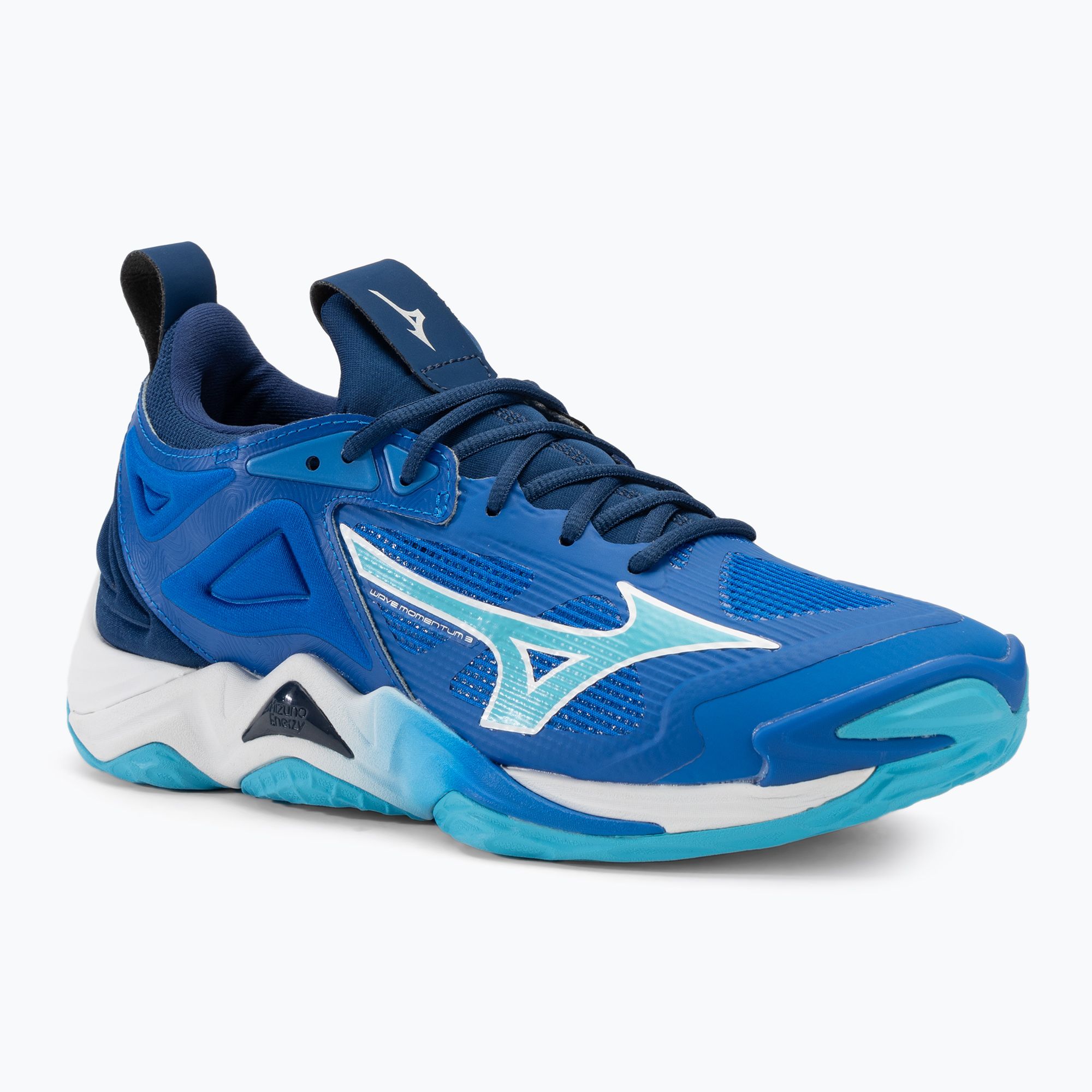 Buty do siatkówki Mizuno Wave Momentum 3 mugen blue/white/estate blue (V1GA231201) - Sportano.pl