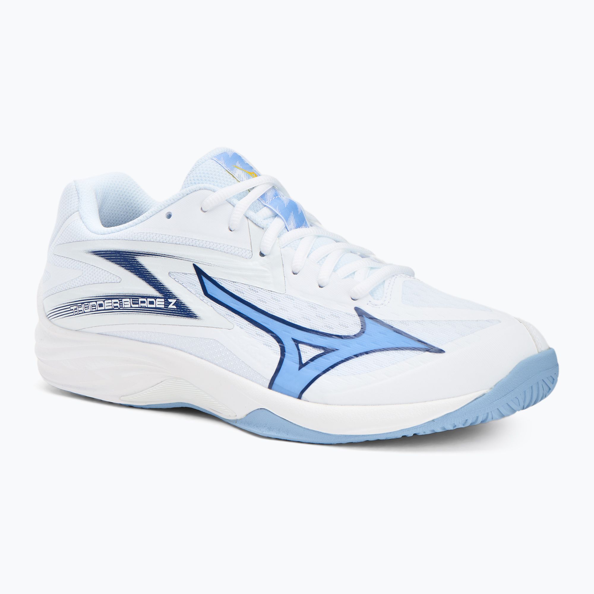 Buty do siatkówki Mizuno Thunder Blade Z white/bellwether blue/bel air ...