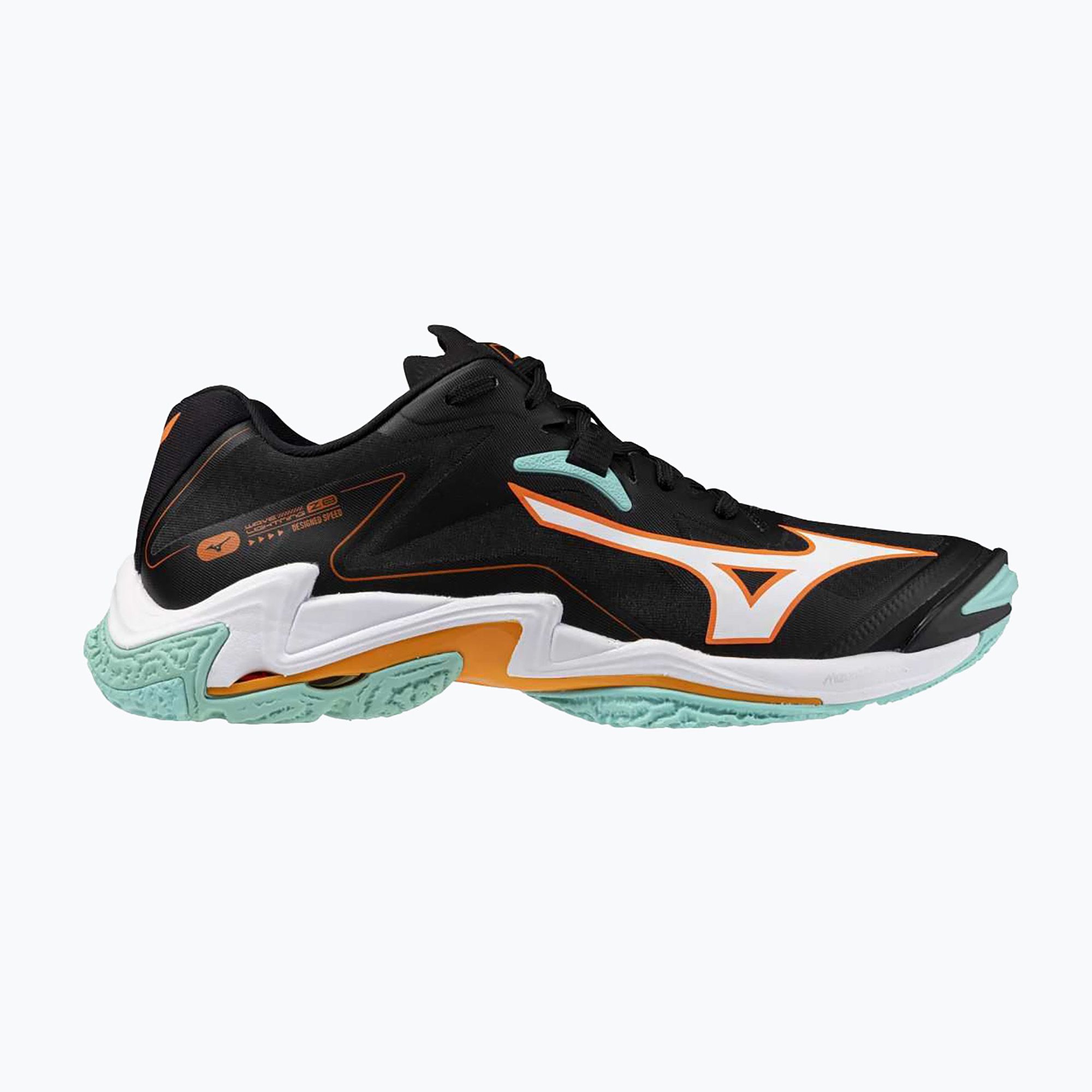 Buty do siatkówki Mizuno Wave Lightning Z8 black/tangelo/ice green (V1GA240007) - Sportano.pl