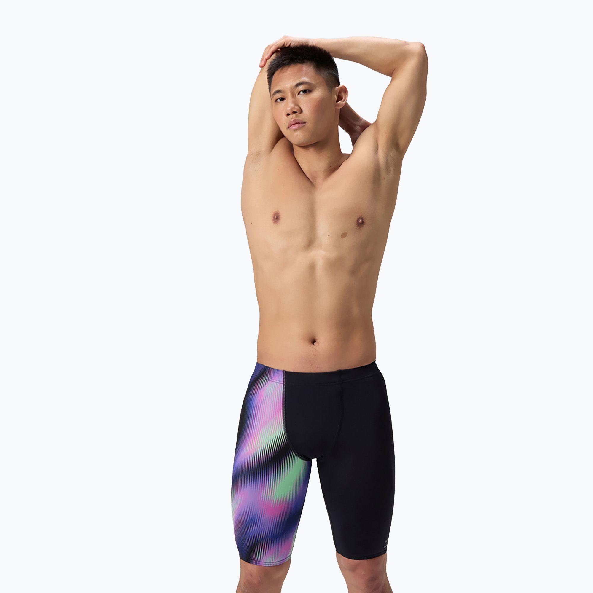 Jammery pływackie męskie Speedo ML One-Leg Printed blurry glass/black ...