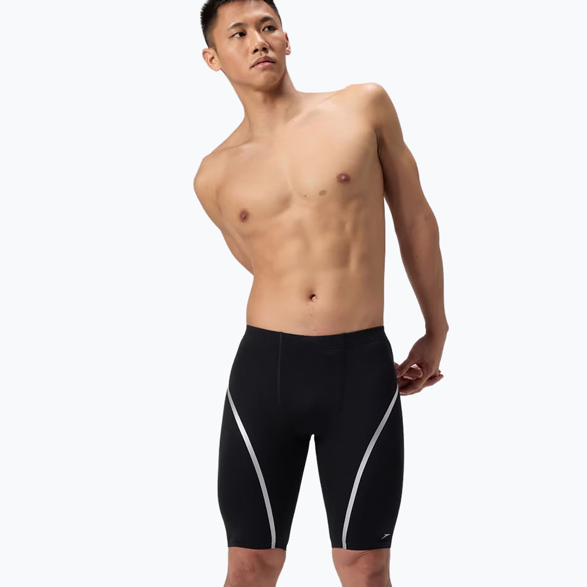 Jammery pływackie męskie Speedo Movement Jammer black/silver (8 ...