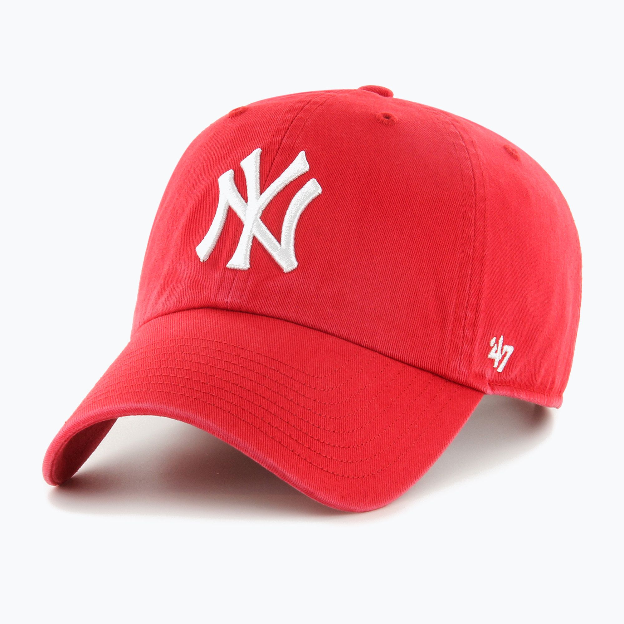 Czapka z daszkiem 47 Brand MLB New York Yankees CLEAN UP red (B-RGW17GWS-RD) - Sportano.pl