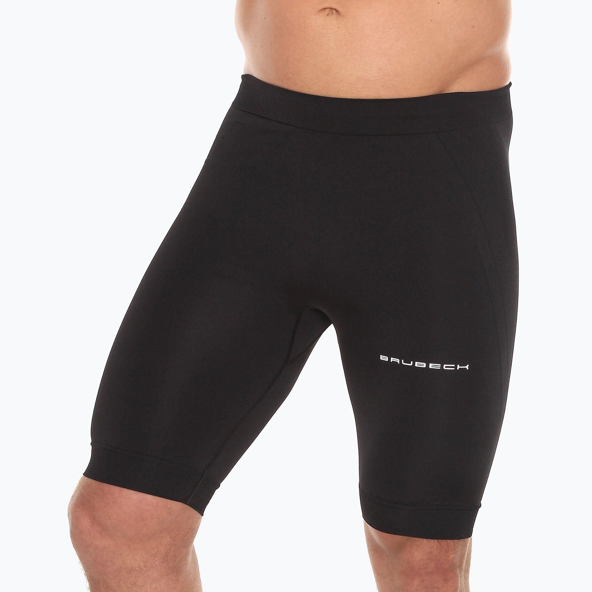 Spodenki kompresyjne męskie Brubeck Running Force 1/2 czarny (LB10140AM ...