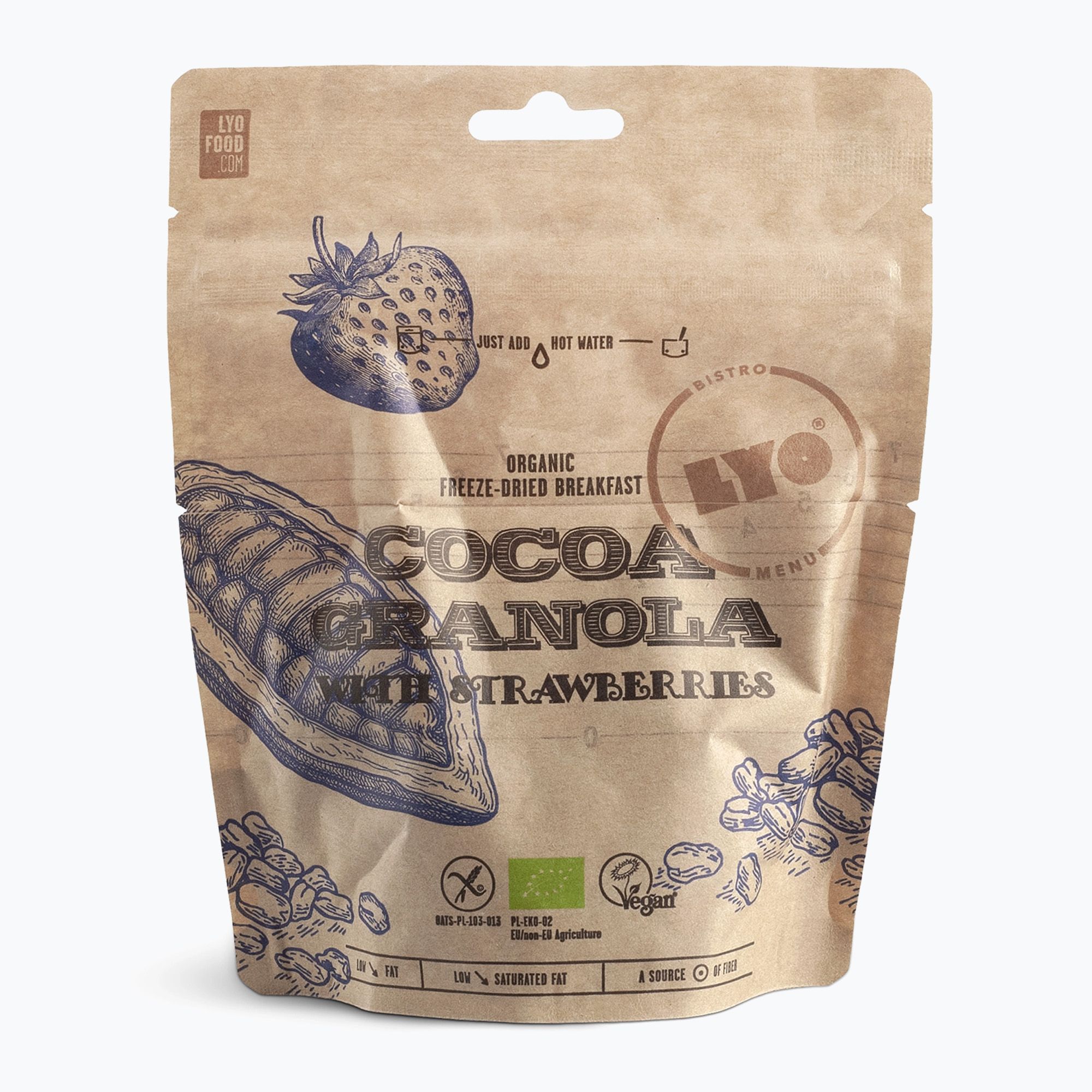 Żywność liofilizowana LYOFOOD Granola kakowa z truskawkami 84 g (EB ...