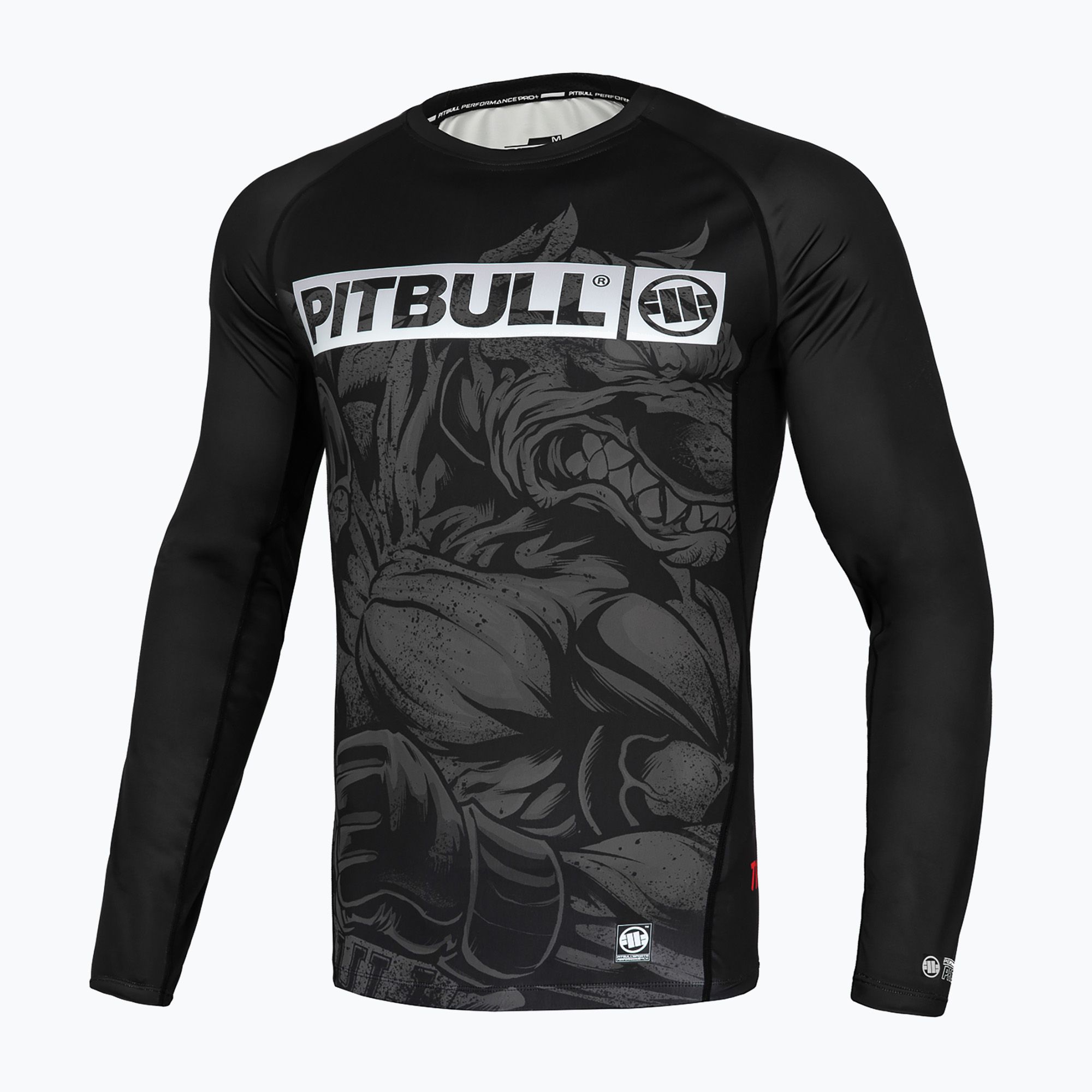 Rashguard longsleeve męski Pitbull Masters of MMA Hilltop Rash black ...