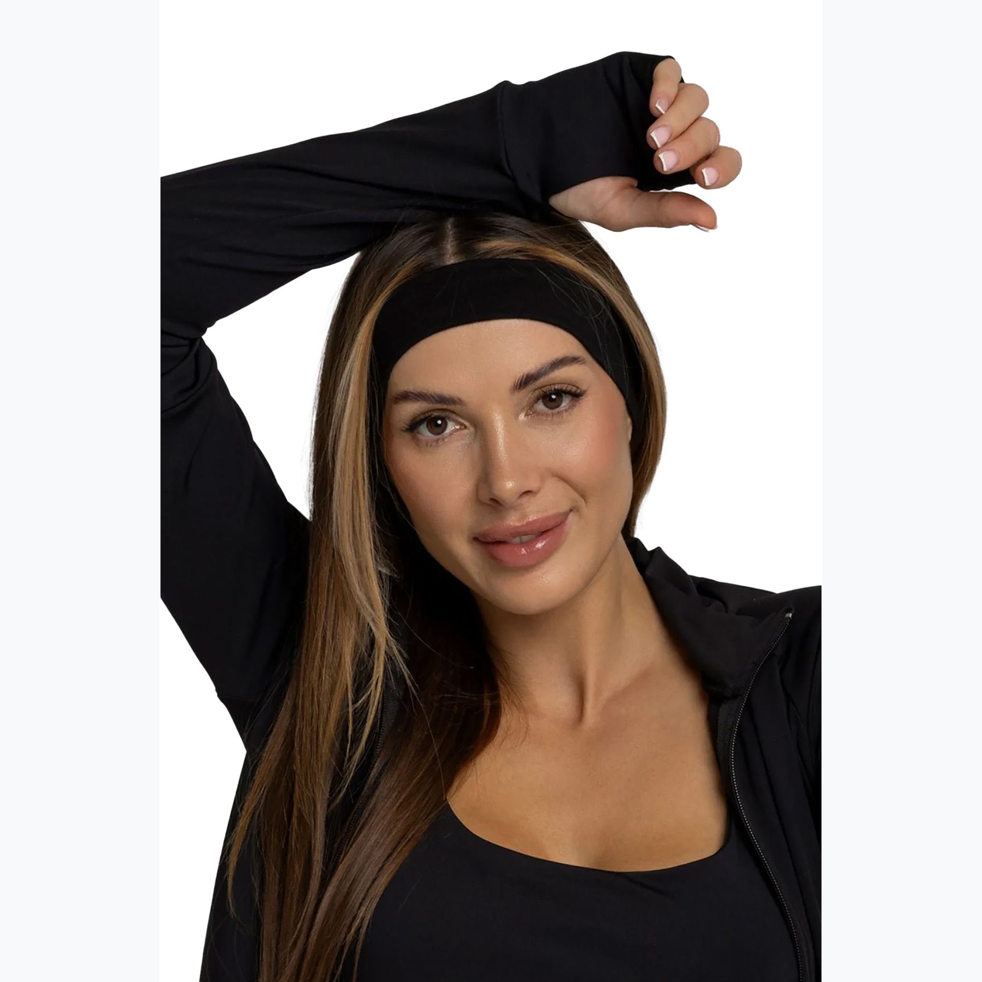 Opaska na głowę damska Chiara Wear bawełniana czarny (OPCHIARA_6132 ...